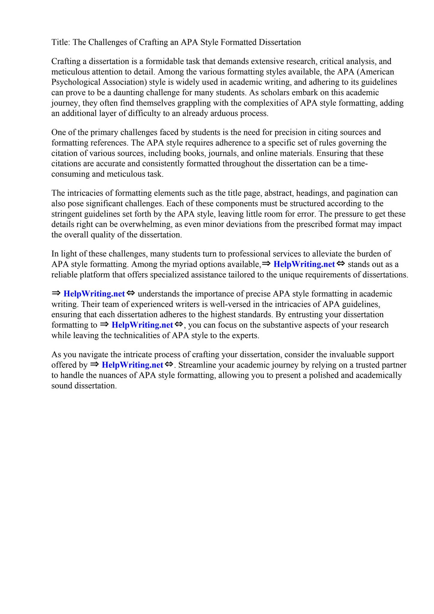 Apa Style Formatting Dissertation by Karen Keller - Issuu
