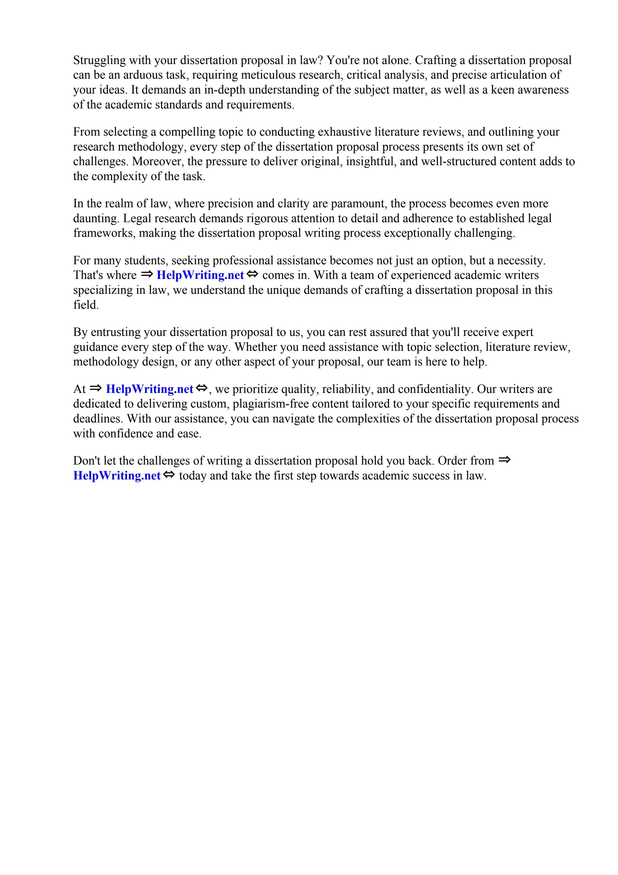 Dissertation Proposal Example Law by Megan Wagner - Issuu