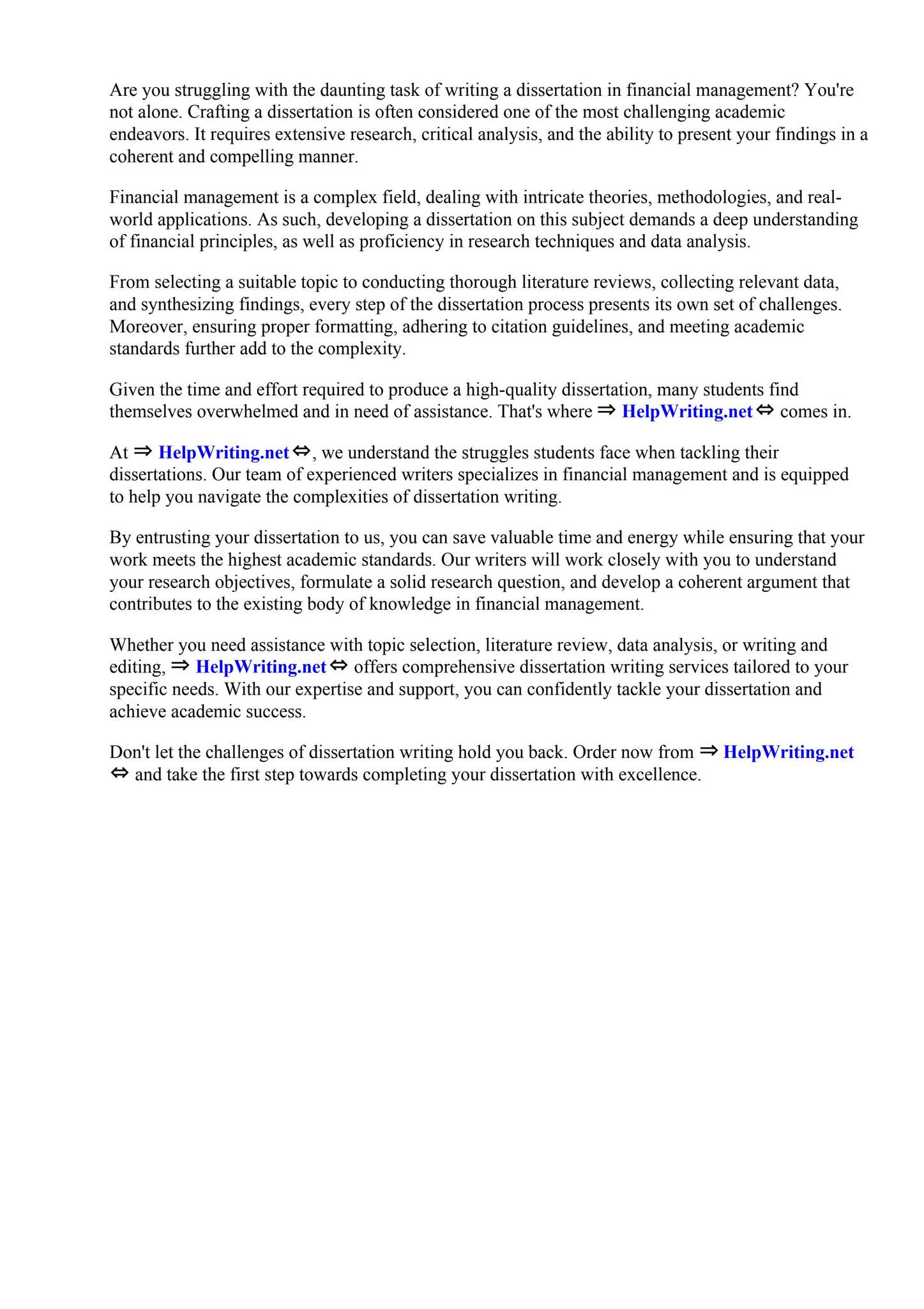 Financial Management Dissertation Examples by Megan Wagner - Issuu