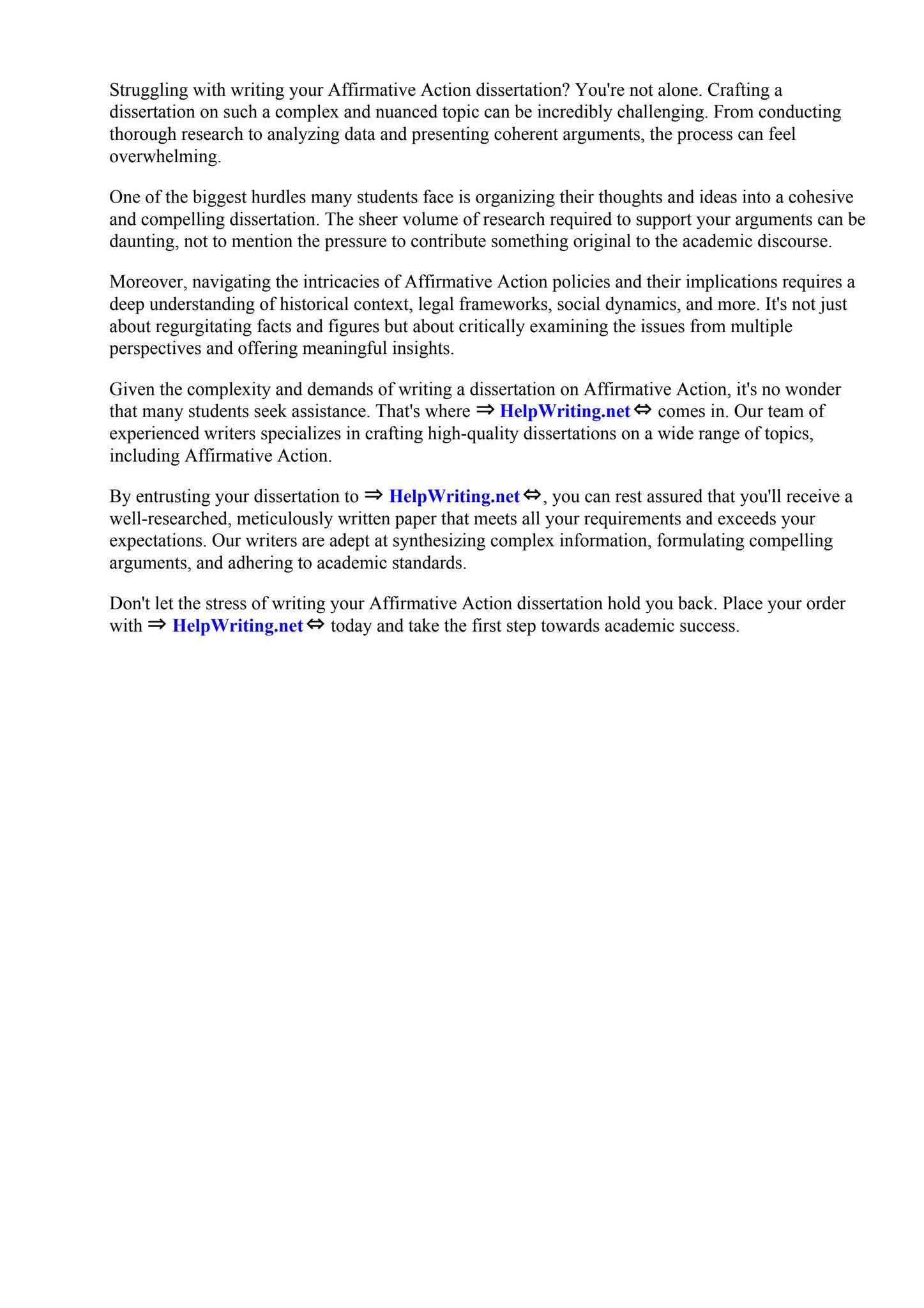 Affirmative Action Dissertation by Jamie Smith - Issuu