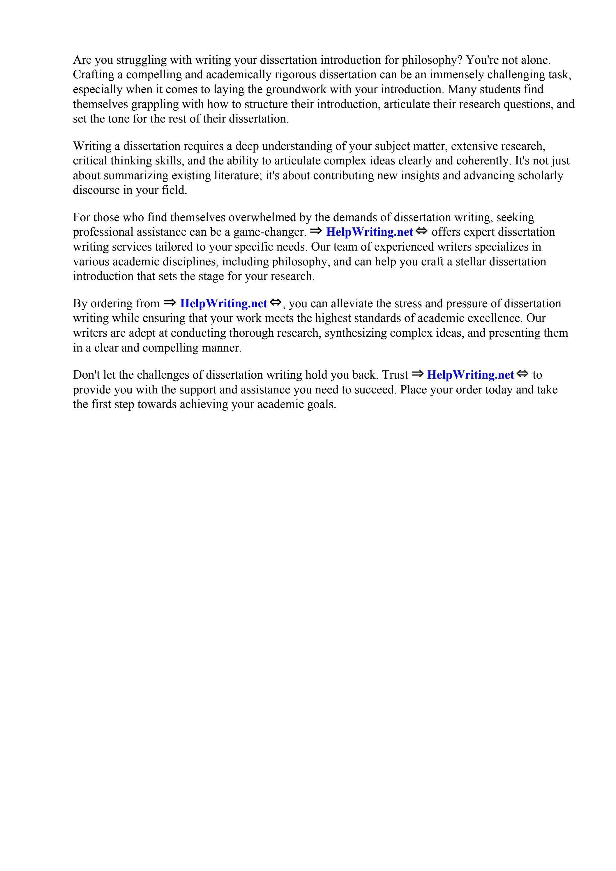 Dissertation Philo Introduction Exemple by Dawn Kiggins - Issuu