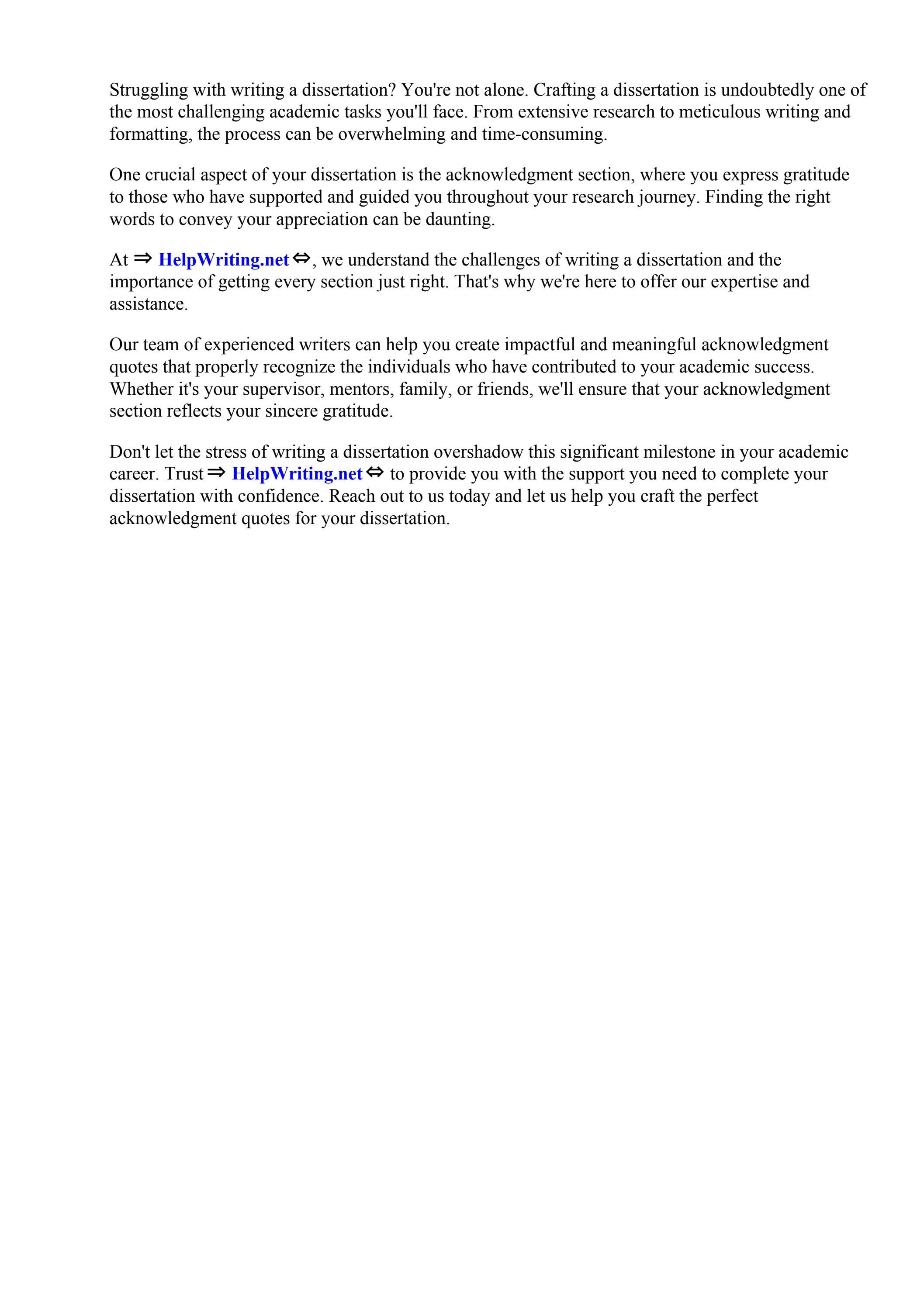 Dissertation Acknowledgement Quotes by Sophia Anderson - Issuu