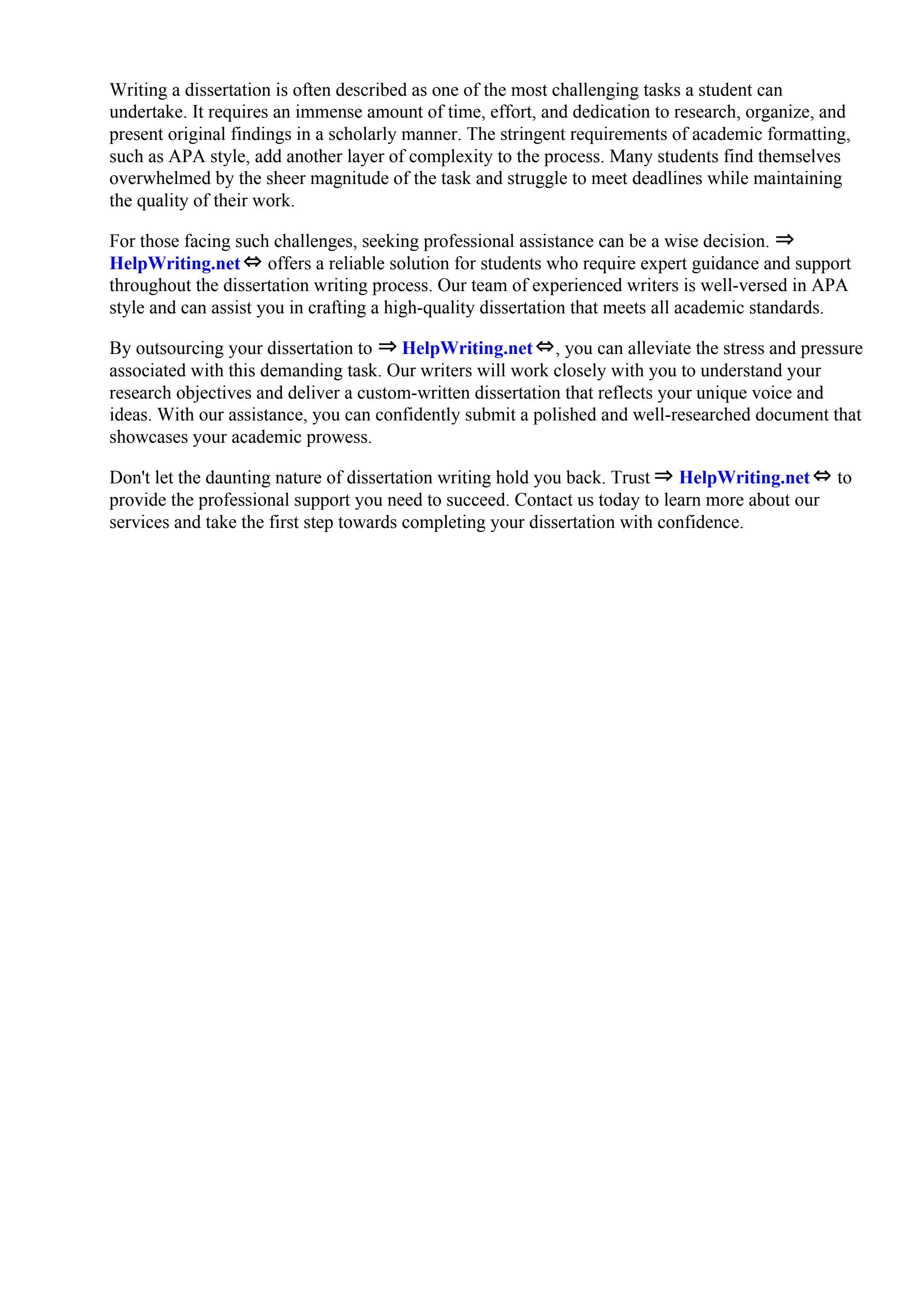 Sample Dissertation Apa Style by Jessica Floyd - Issuu