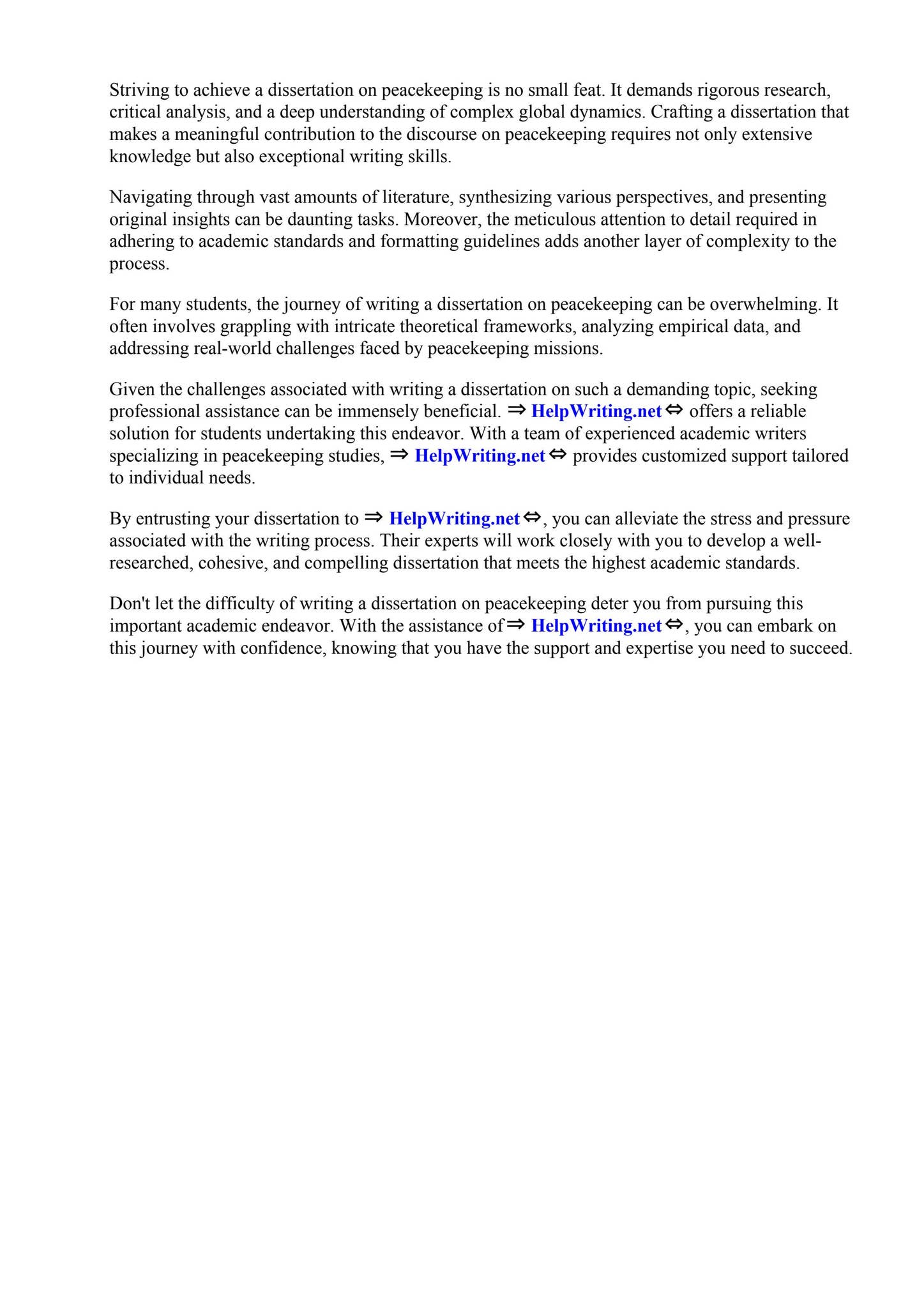 Dissertation On Peacekeeping by Elizabeth Odom - Issuu