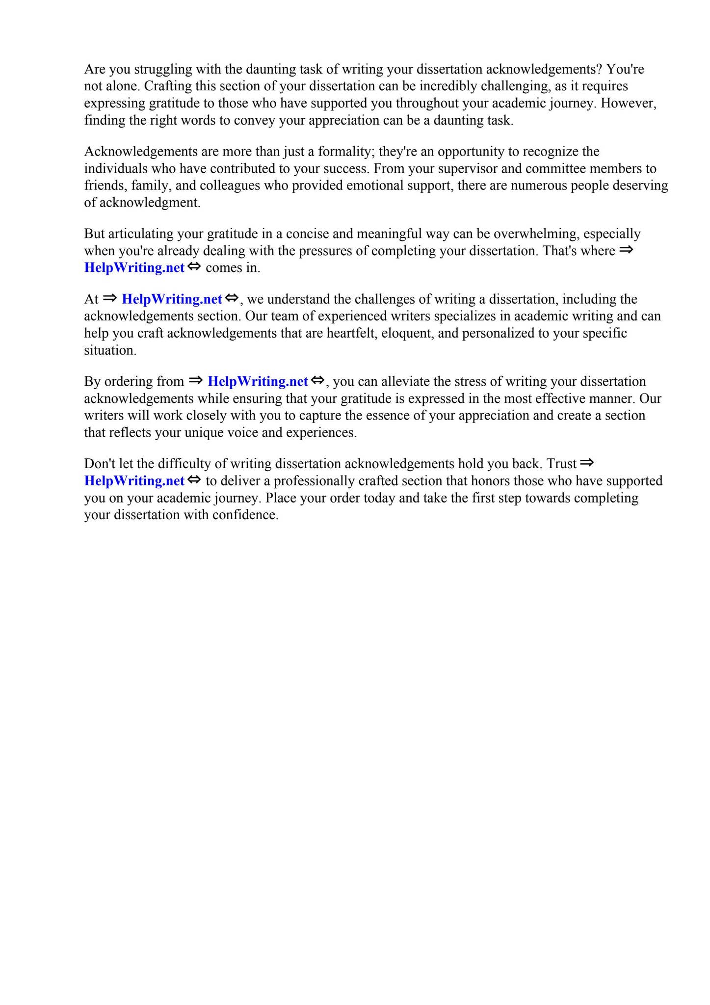 How To Write Acknowledgements For Dissertation Examples by April Terry ...