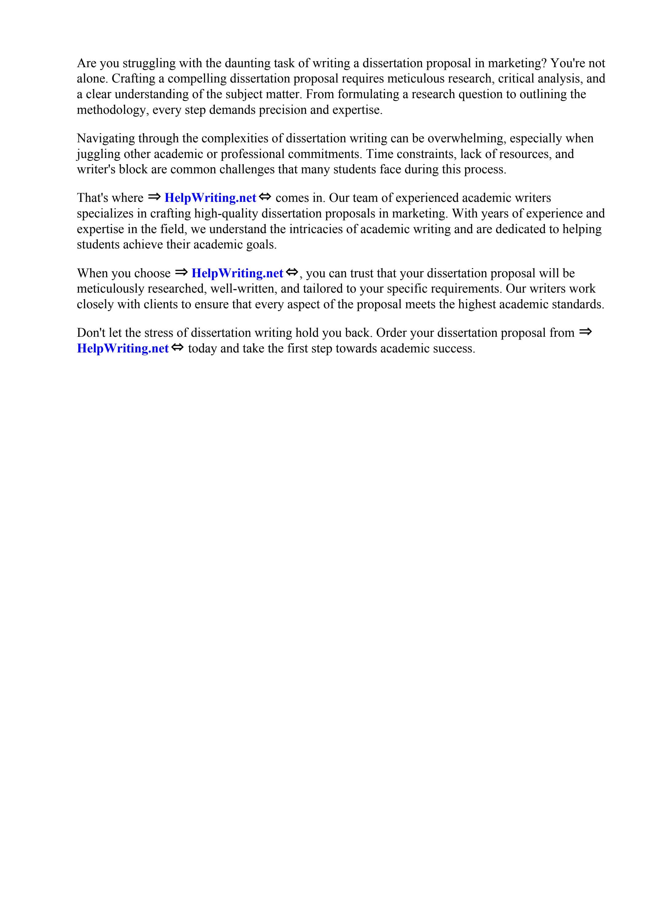 Dissertation Proposal Sample Marketing by ClarksvilleCieraReese - Issuu