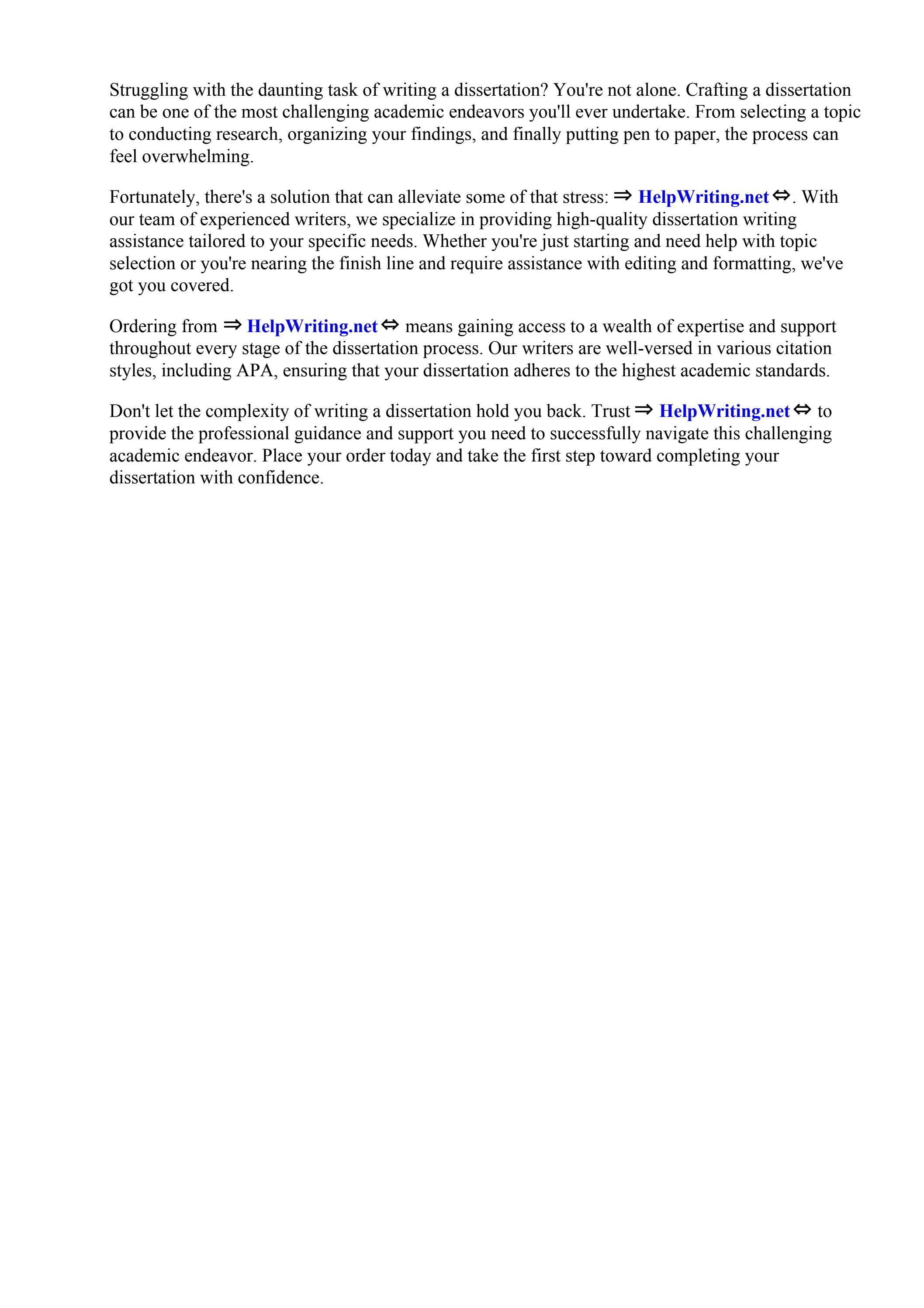 Apa Dissertation Sample Paper by Caroline Villanueva - Issuu