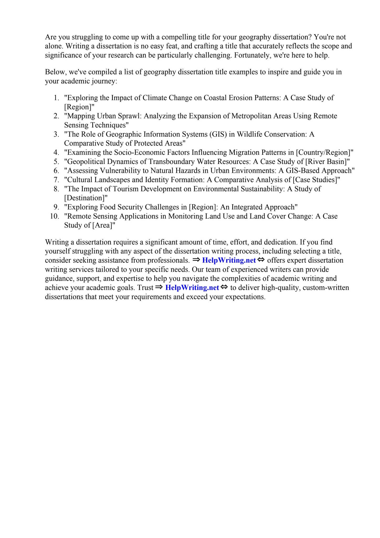 Geography Dissertation Title Examples by Rachel Hoeft - Issuu