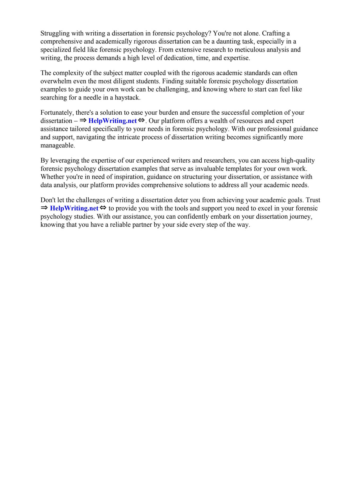 Forensic Psychology Dissertation Examples by Rhonda Johnson - Issuu