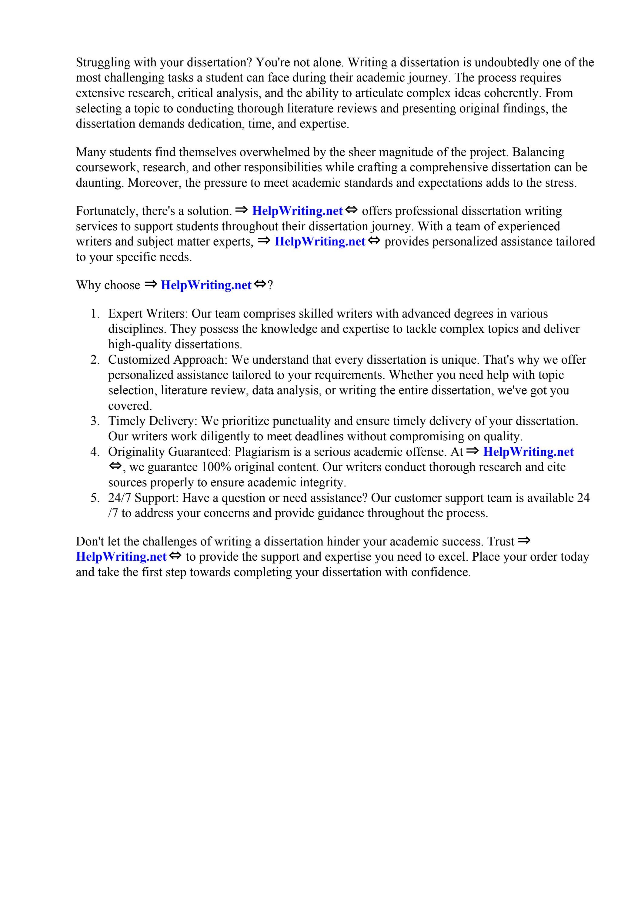 Dissertation 2Nd Exemple by Jamie Hart - Issuu