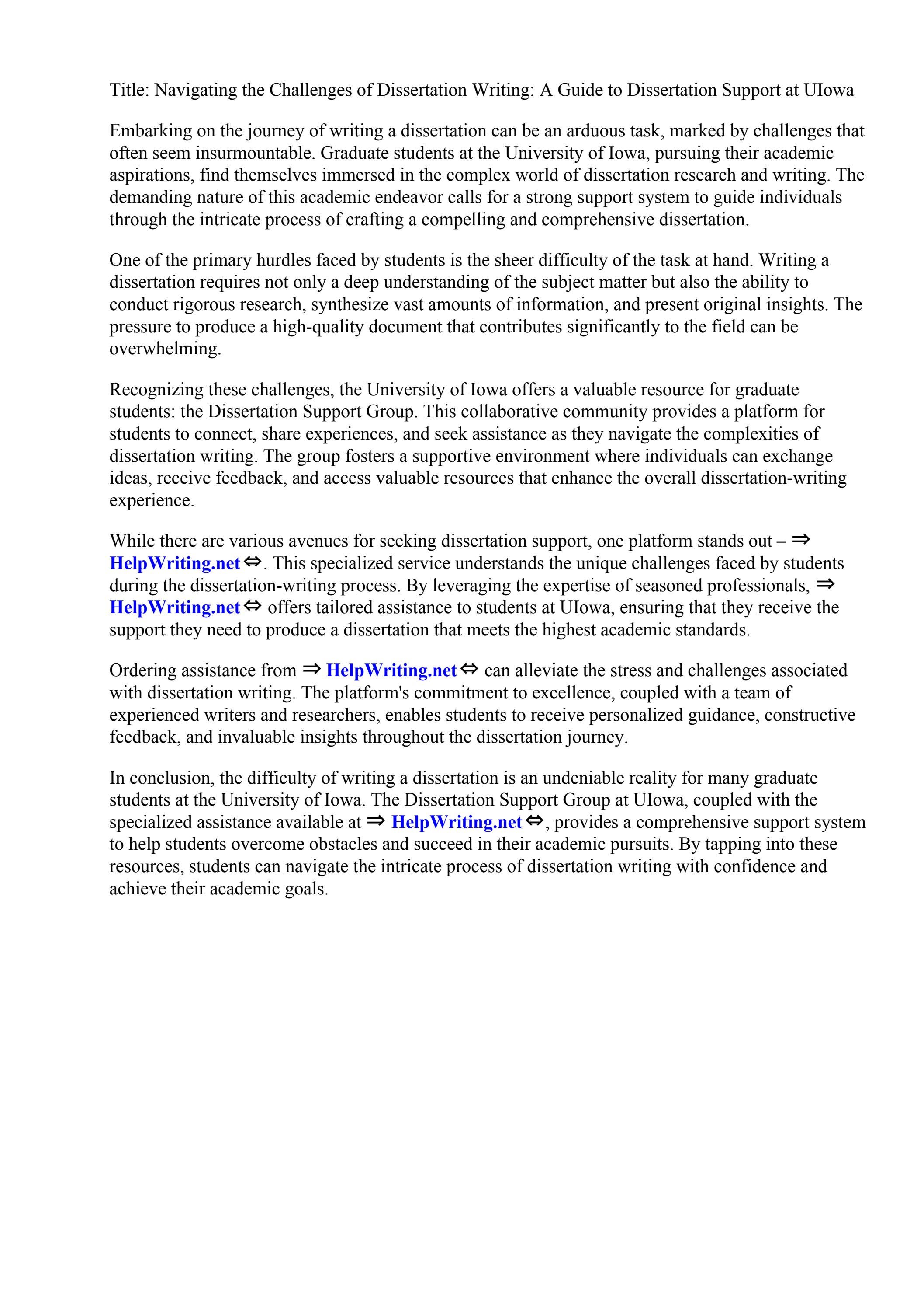 Dissertation Support Group Uiowa by Anita Lawler - Issuu