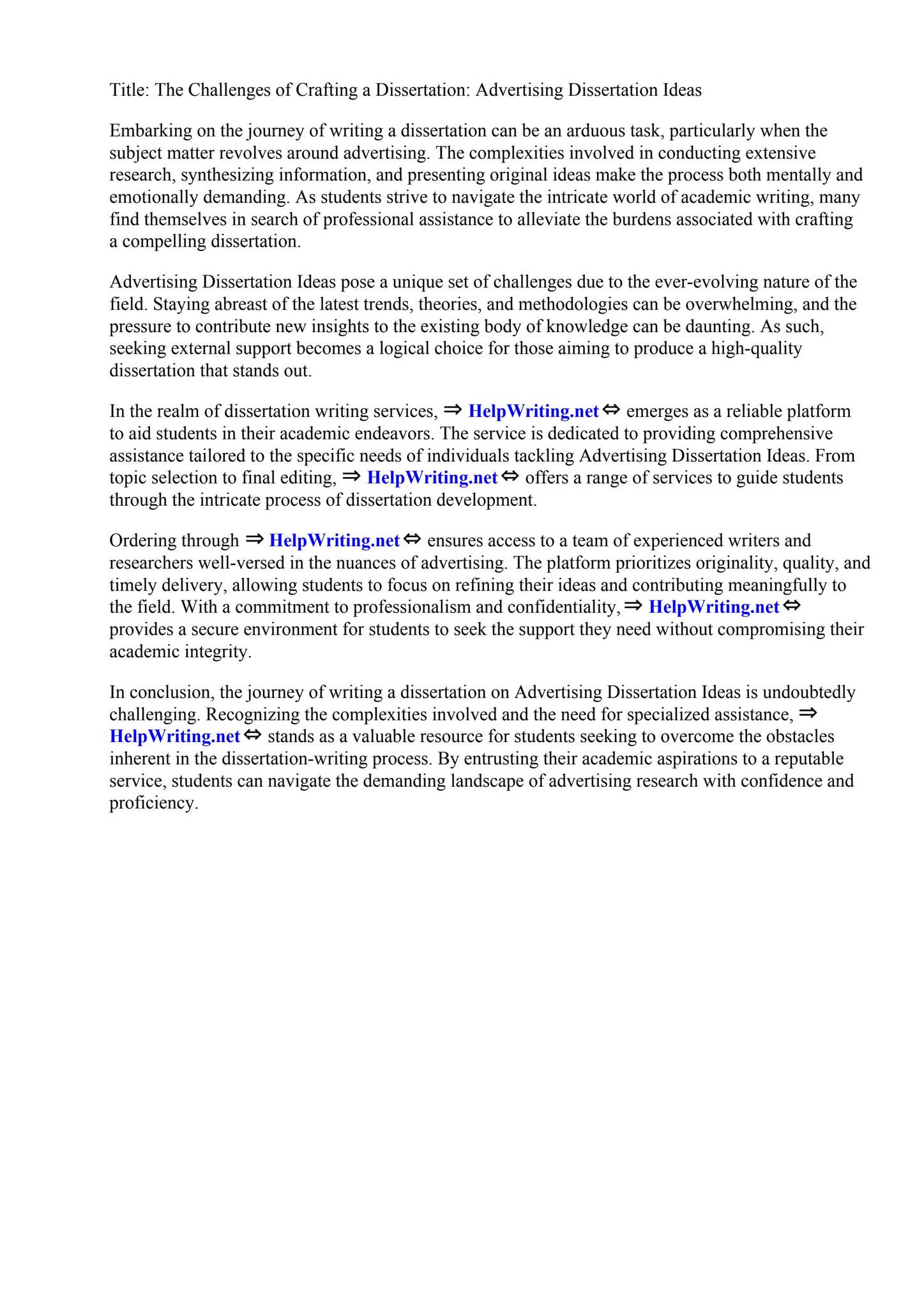 Advertising Dissertation Ideas by Carolina Bowen - Issuu
