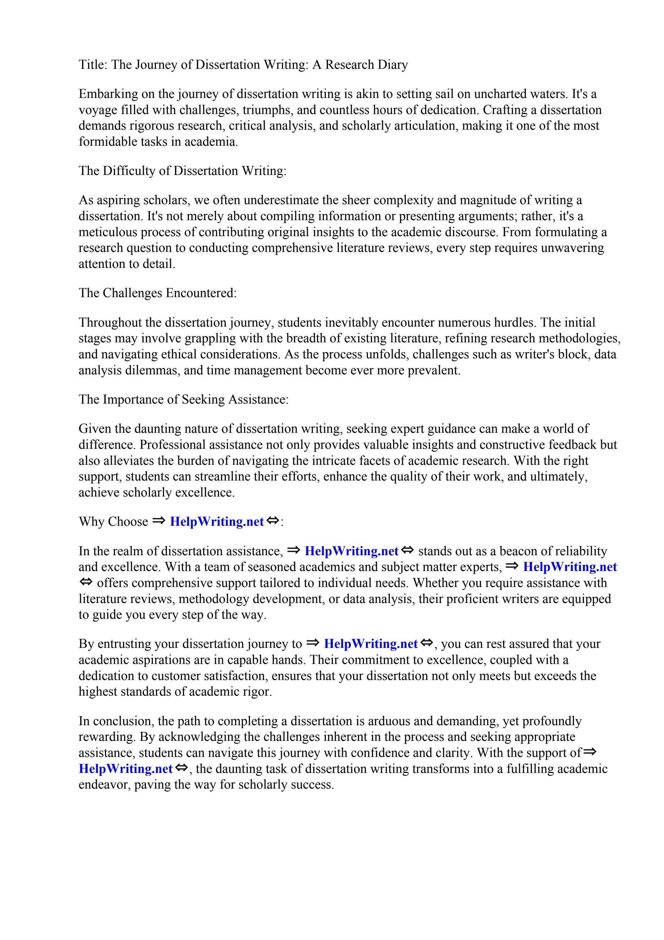 Dissertation Research Diary by Kristi Schroeder - Issuu