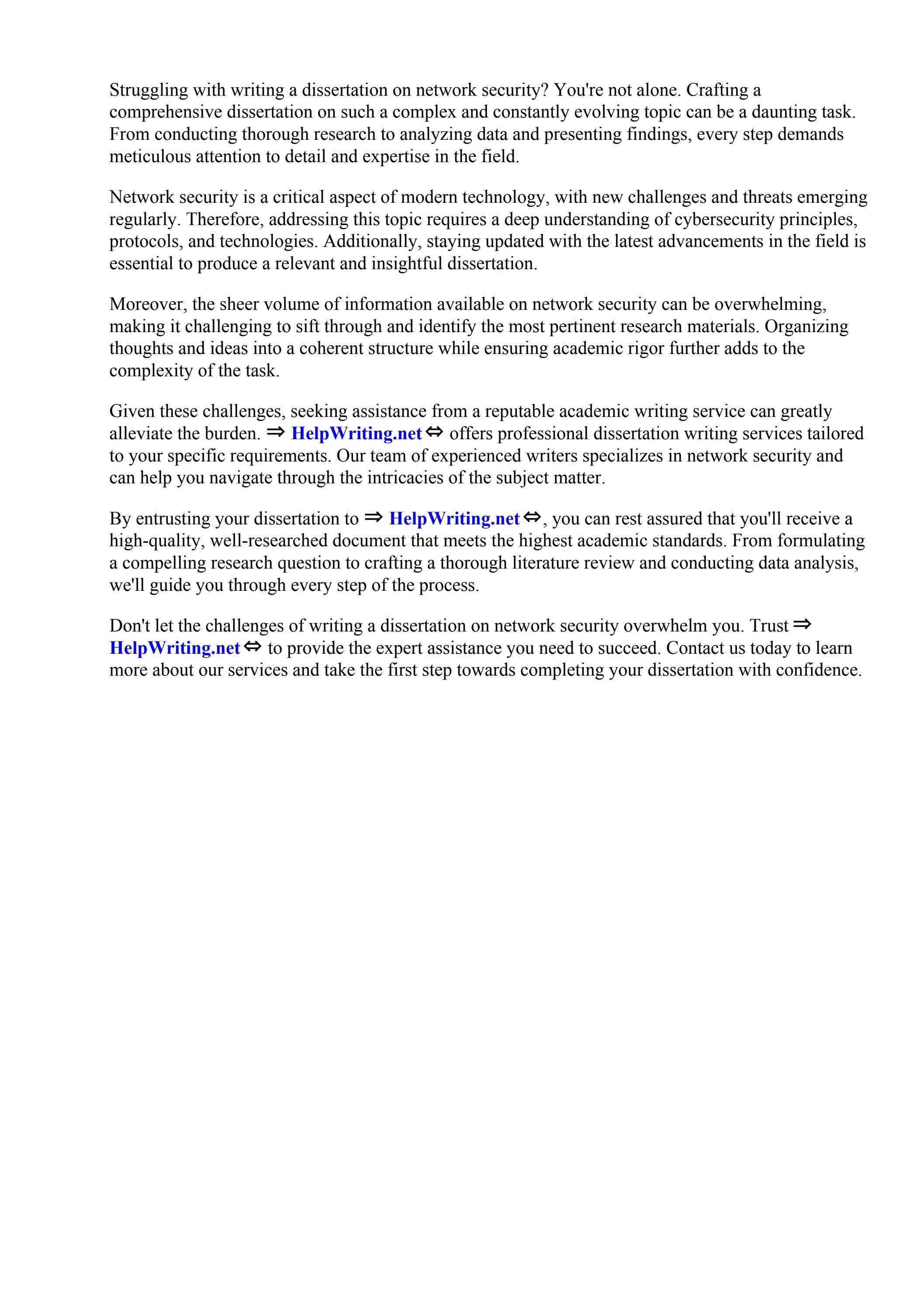 Dissertation Topic On Network Security by Julie Jimenez - Issuu