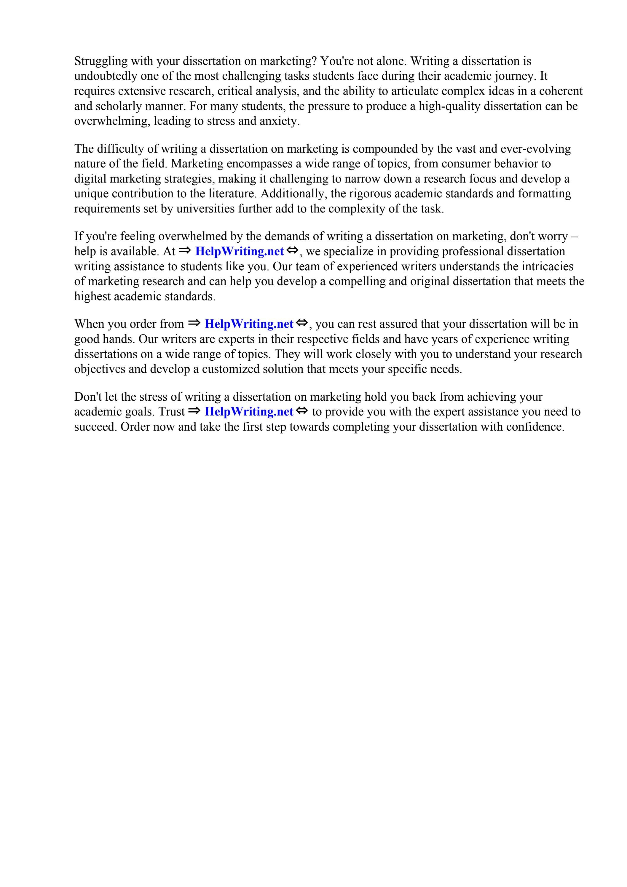 Dissertation Report On Marketing by Griselda Ljuma - Issuu