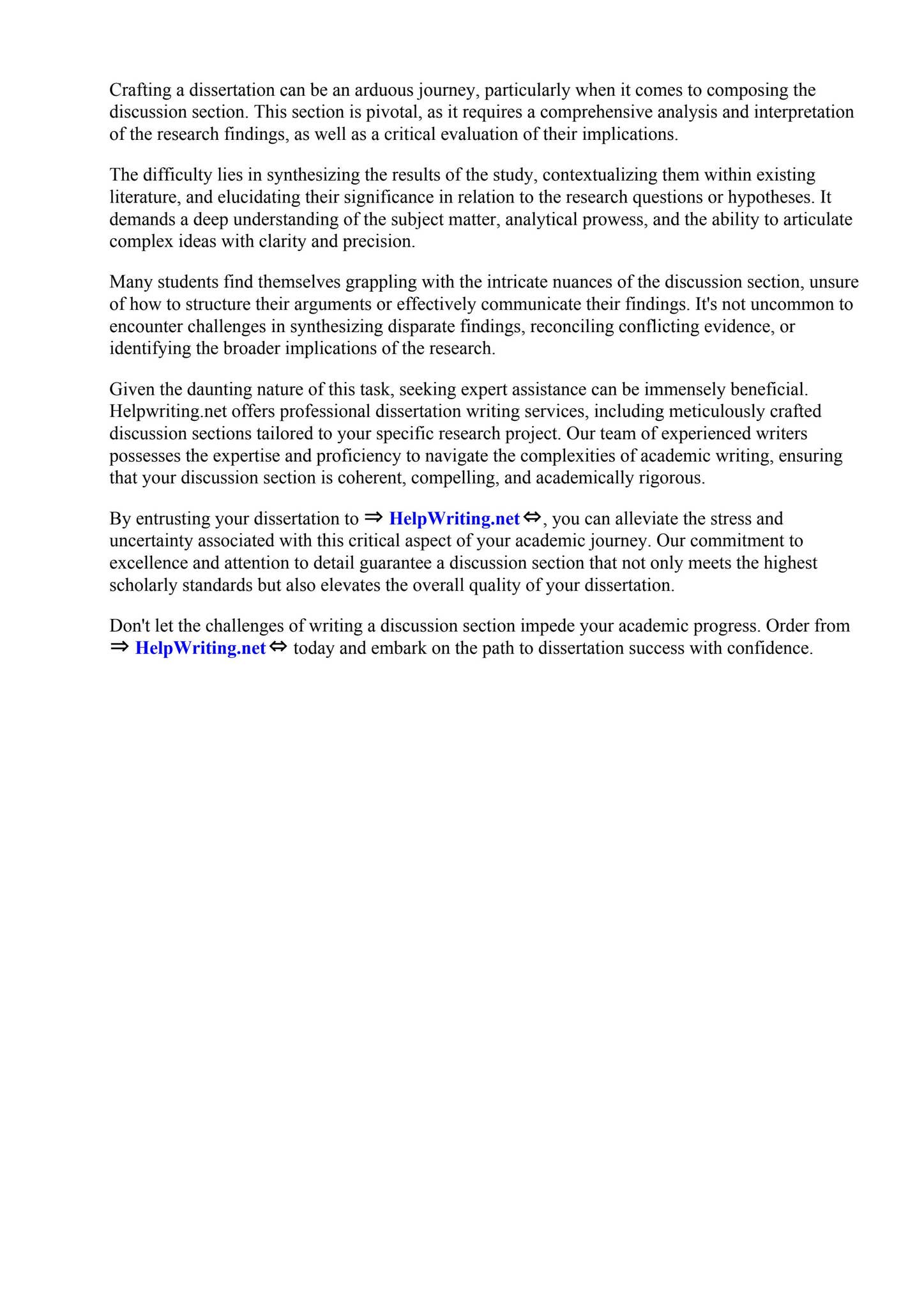 Dissertation Discussion Section Sample by Emily Martin - Issuu