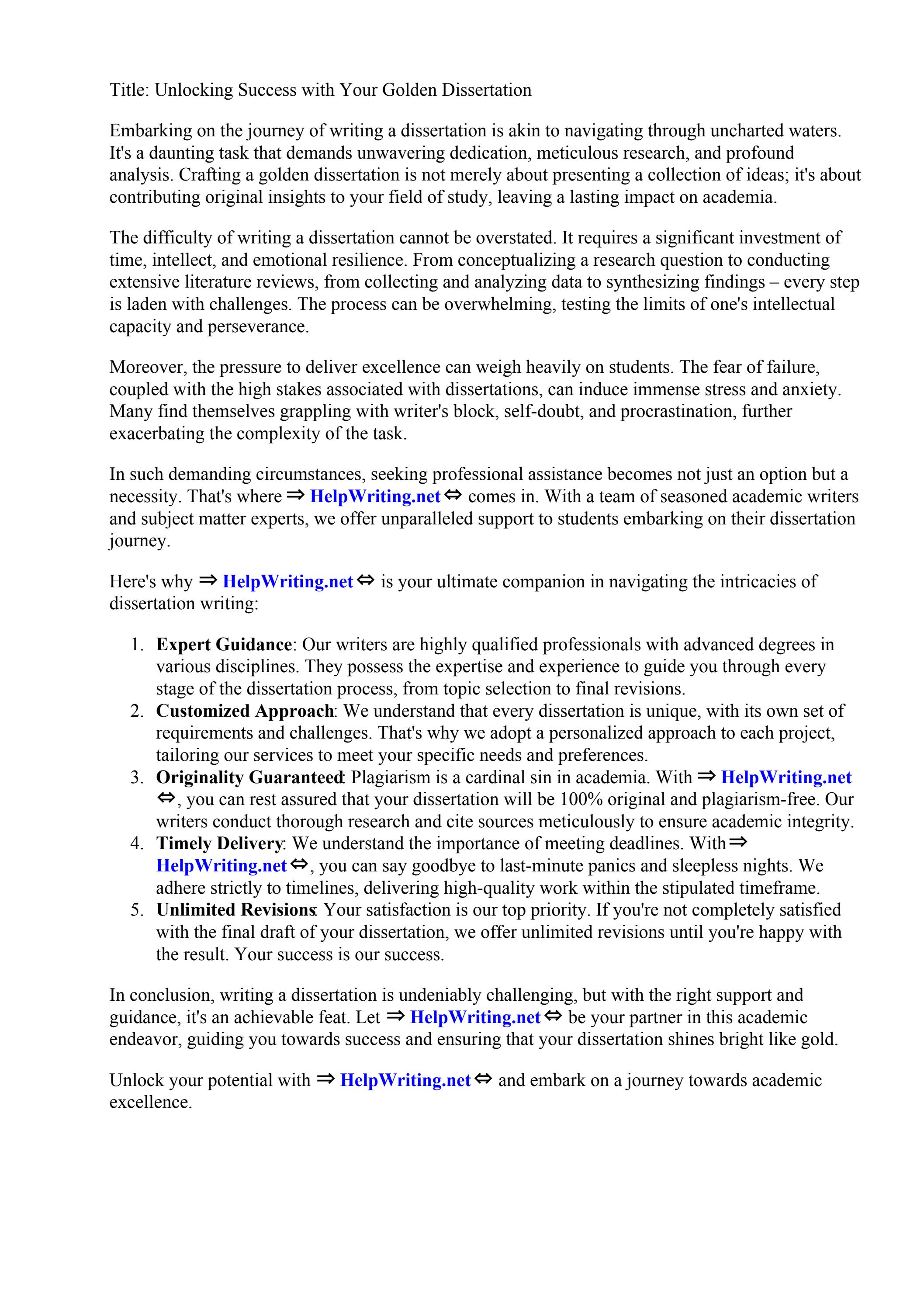 Golden Dissertation by Catherine Miller - Issuu