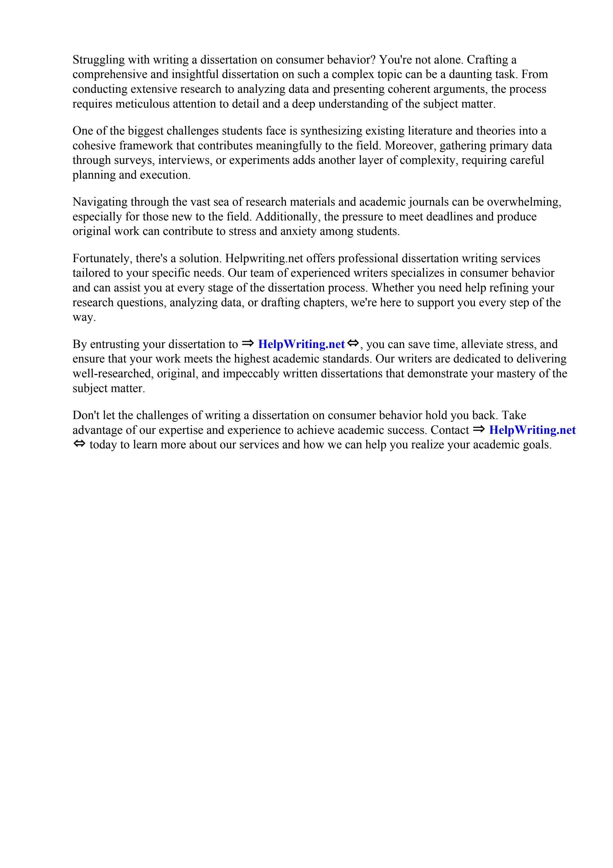 Dissertation On Consumer Behaviour by Courtney Shipley - Issuu