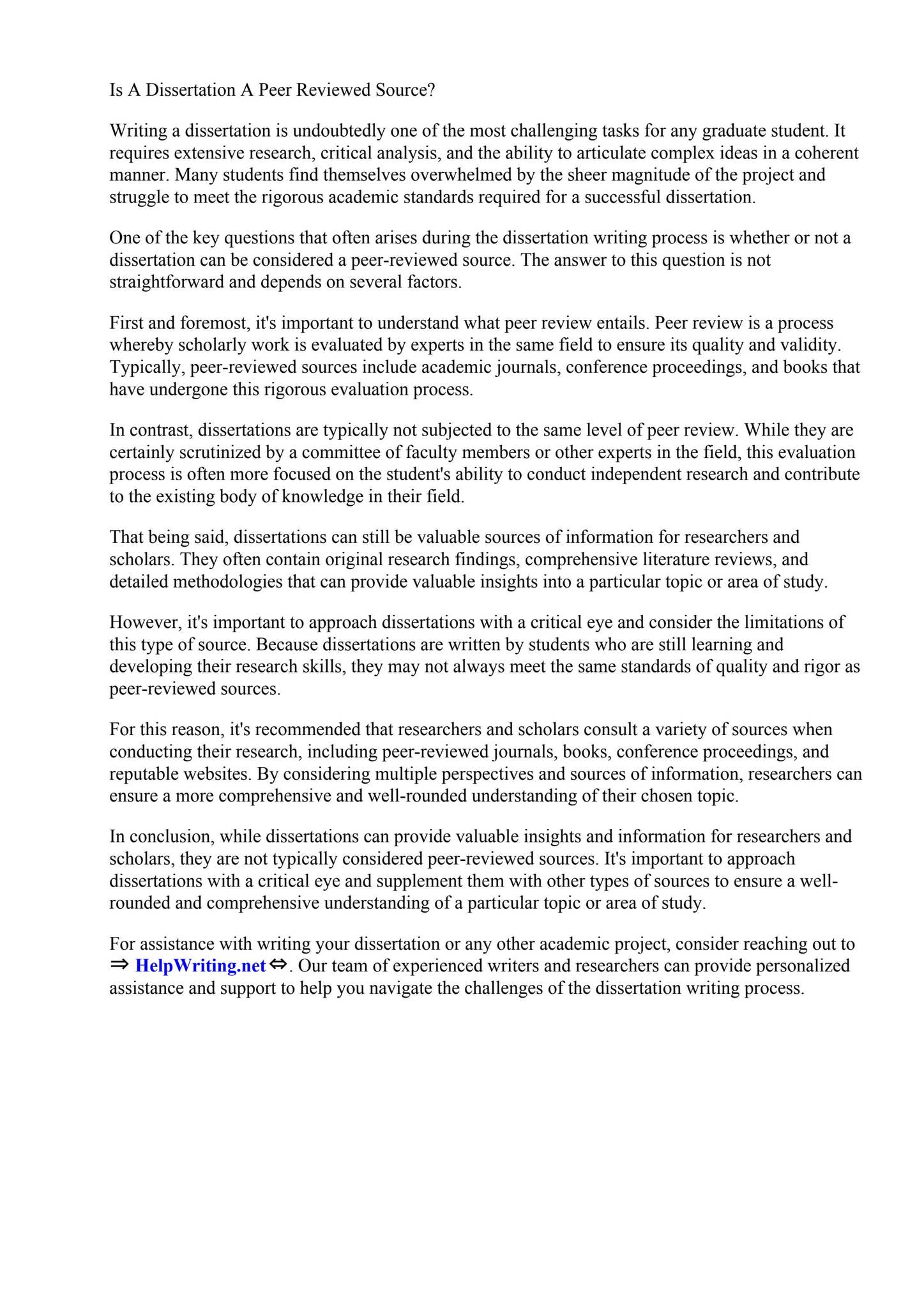 Is A Dissertation A Peer Reviewed Source by Robbie Juarez - Issuu