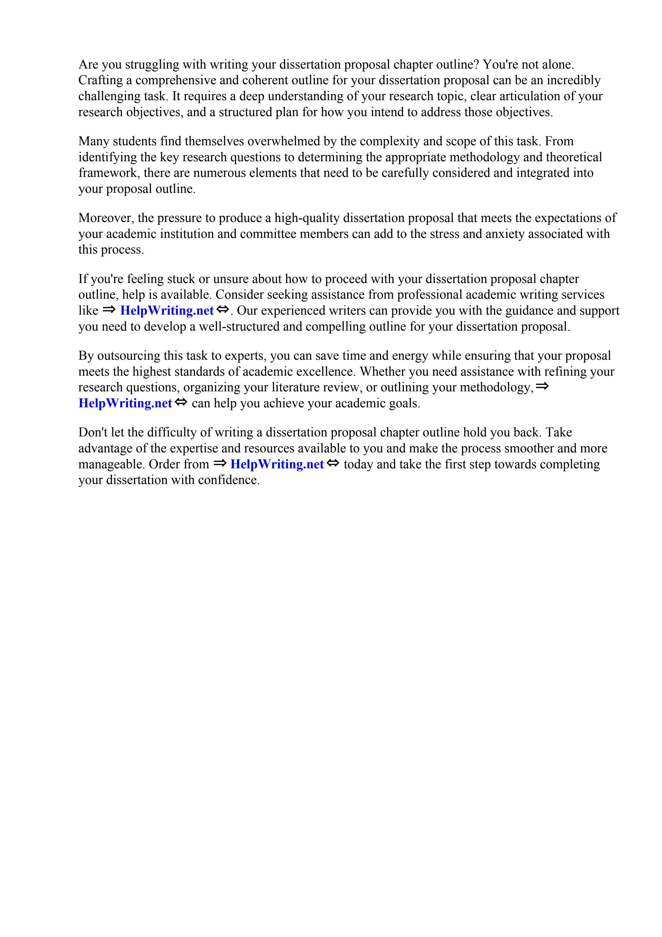 Dissertation Proposal Chapter Outline by Christina Mata - Issuu