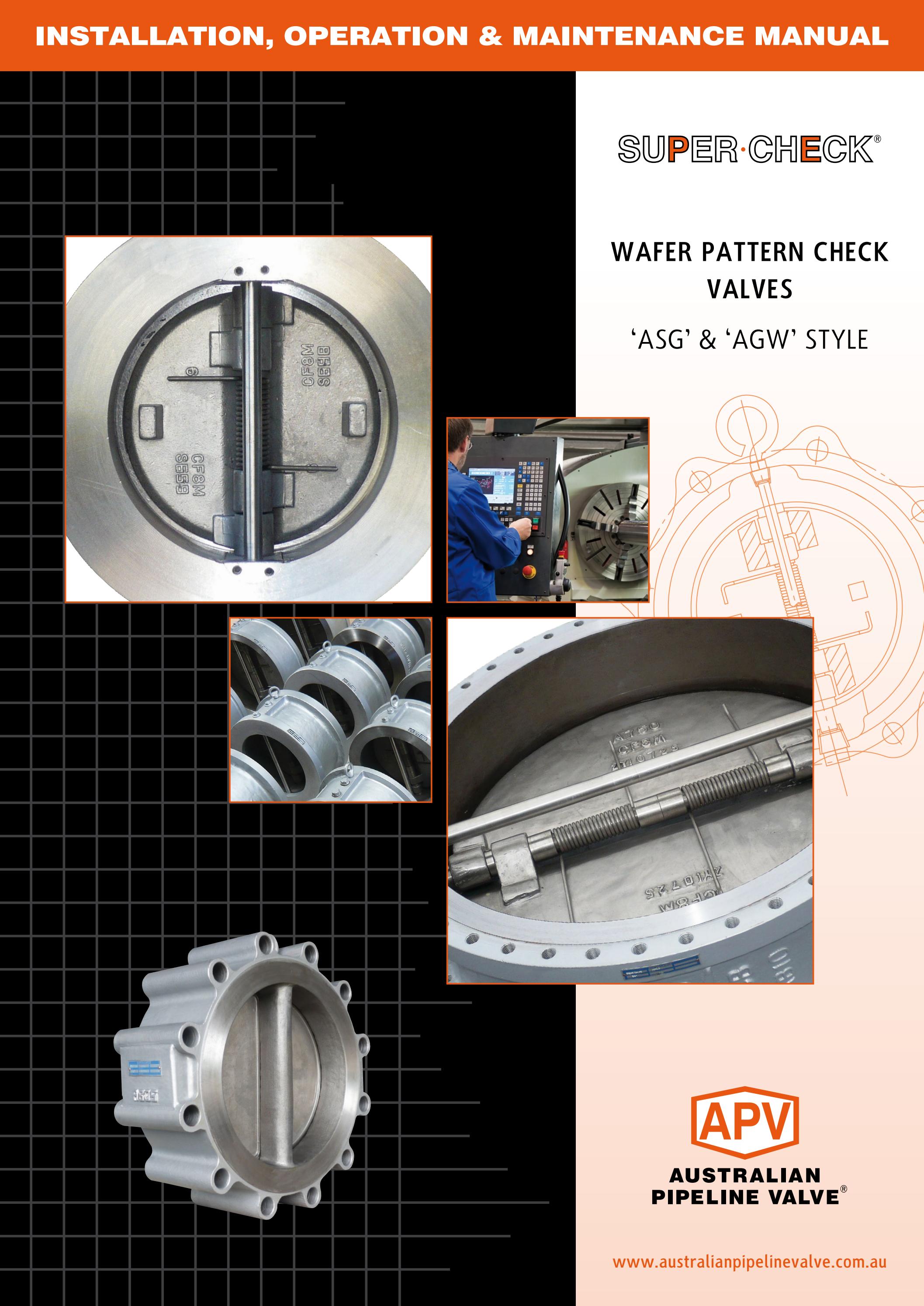 Supercheck Checkwafer ASG AGW IOM by Australian Valve Centre - Issuu