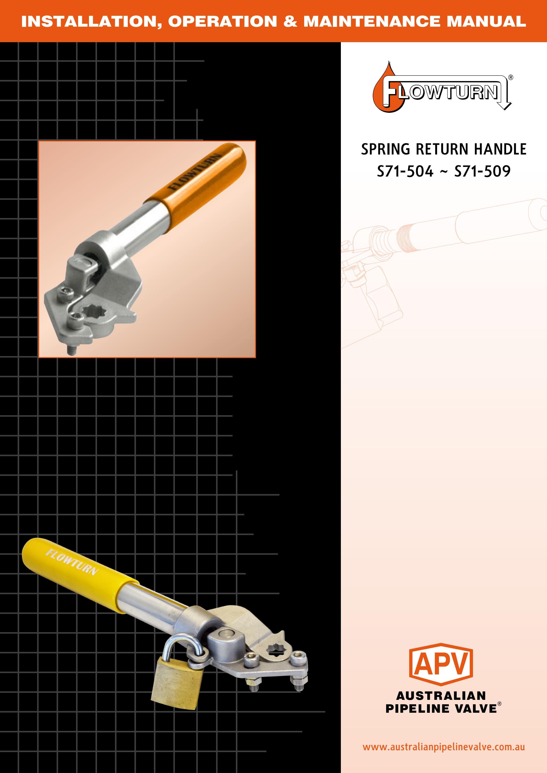 Flowturn Spring Return Handle Z IOM by Australian Valve Centre - Issuu