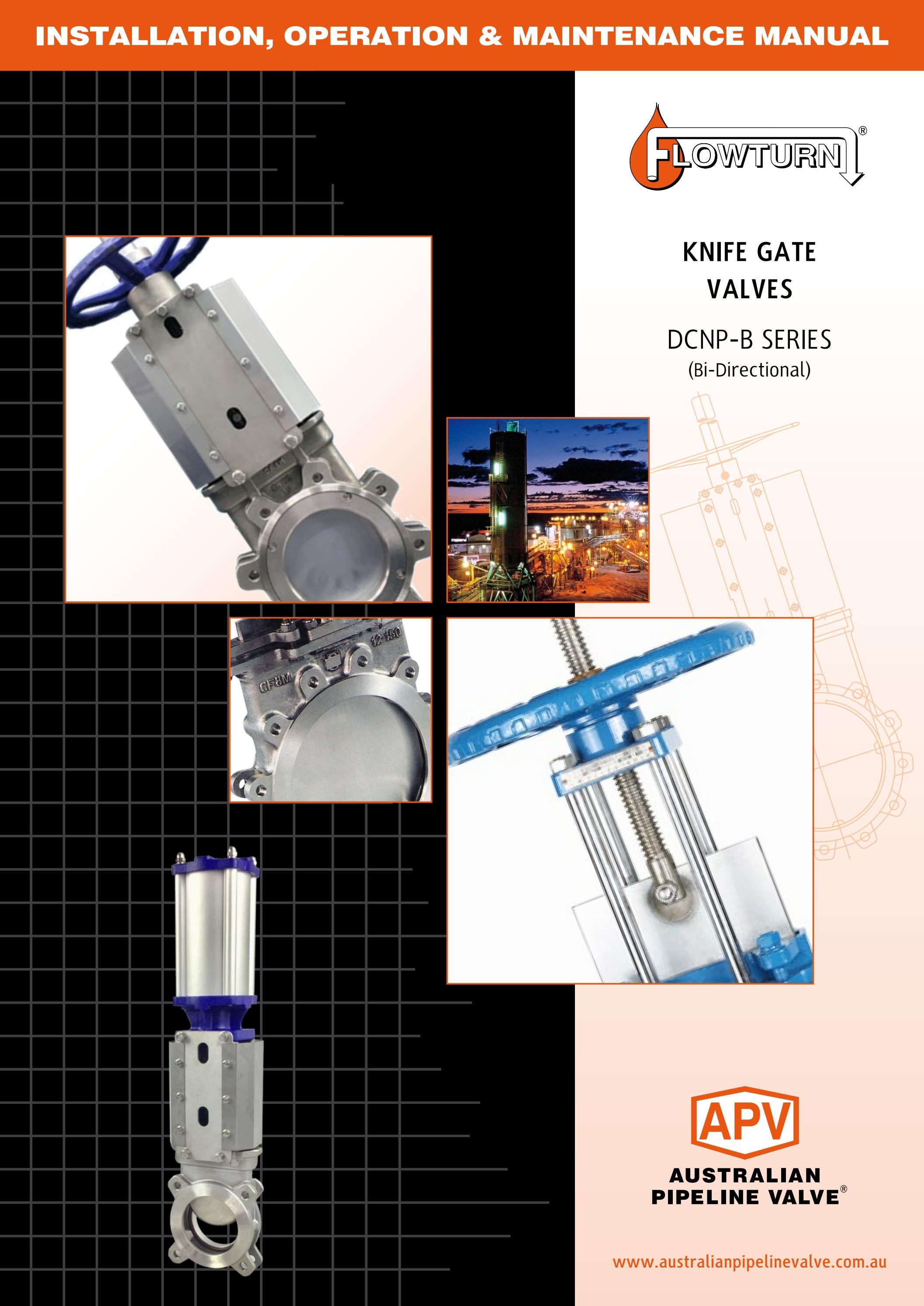 Flowturn Knife Gate Valves DCNP-B IOM by Australian Valve Centre - Issuu