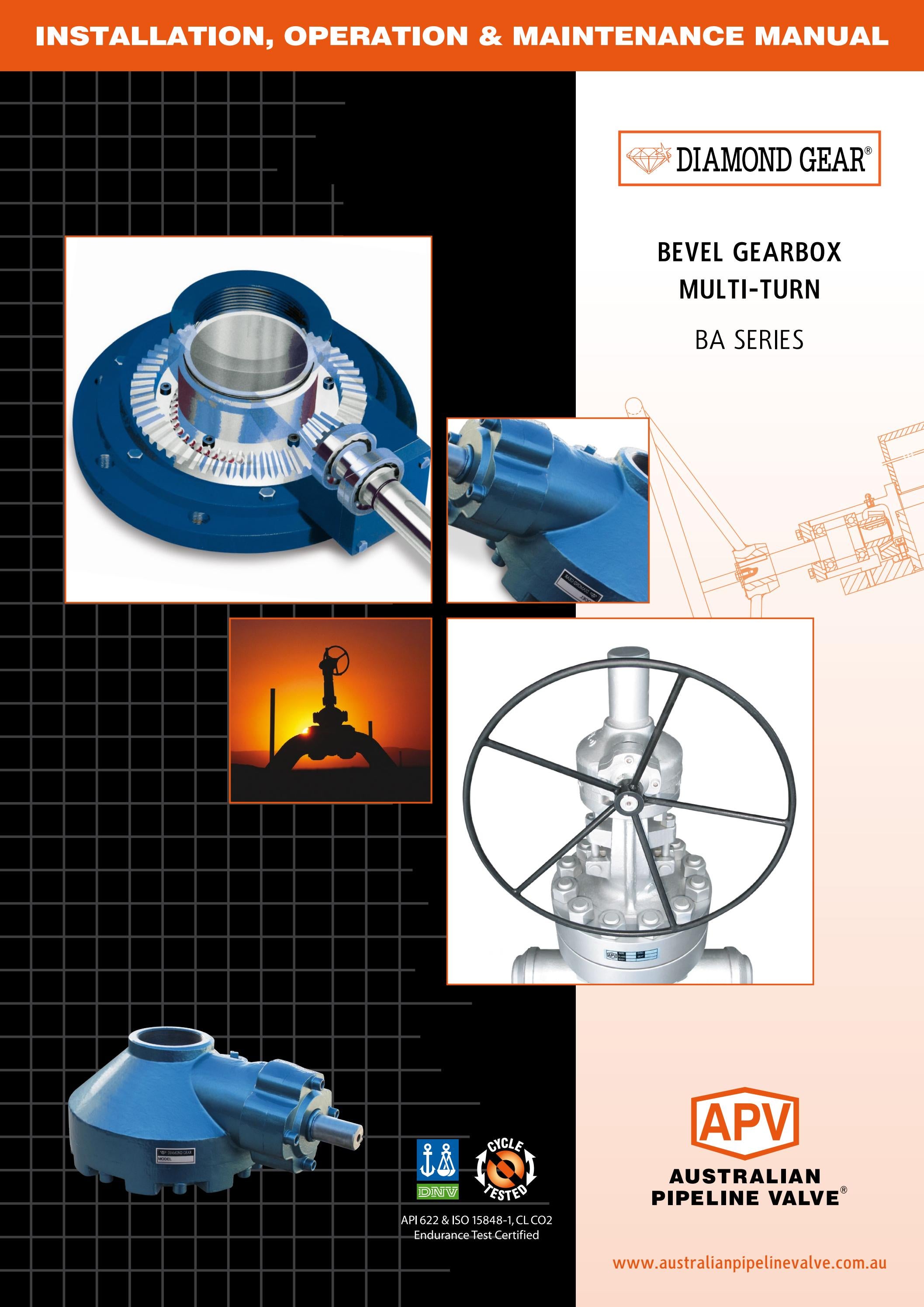 Diamond Gear Bevel Gearbox IOM by Australian Valve Centre - Issuu