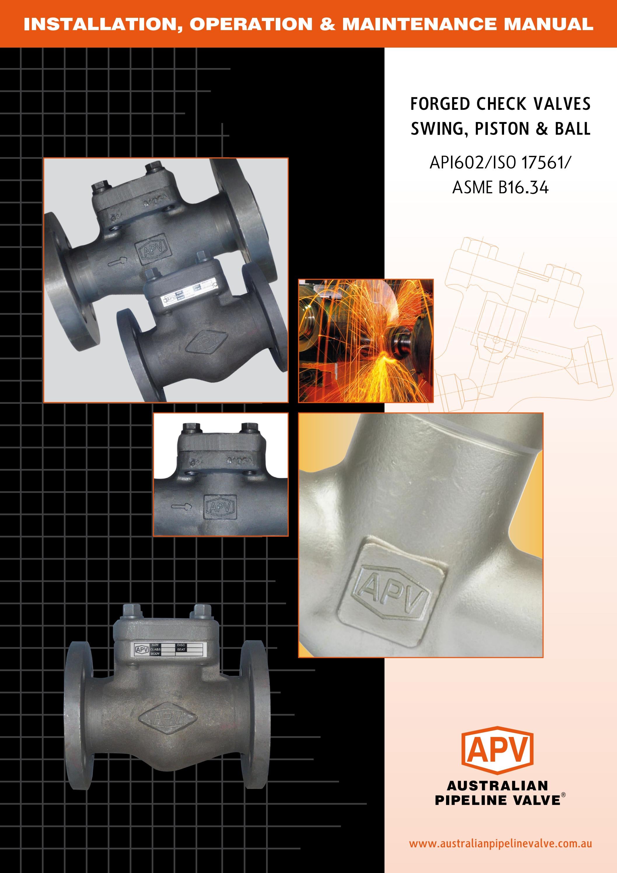 APV Check Forged IOM by Australian Valve Centre - Issuu