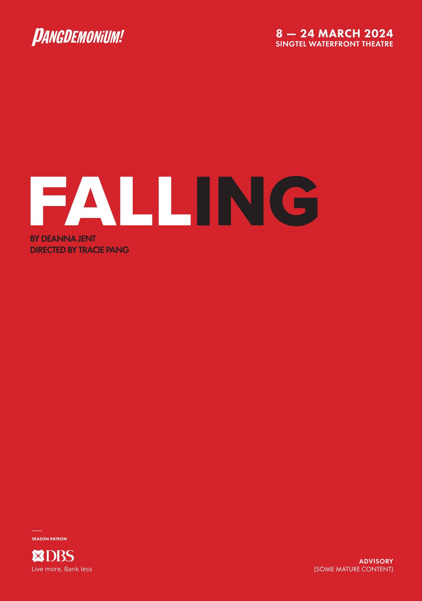 Falling (2024) Programme Booklet by Pangdemonium Theatre Company - Issuu
