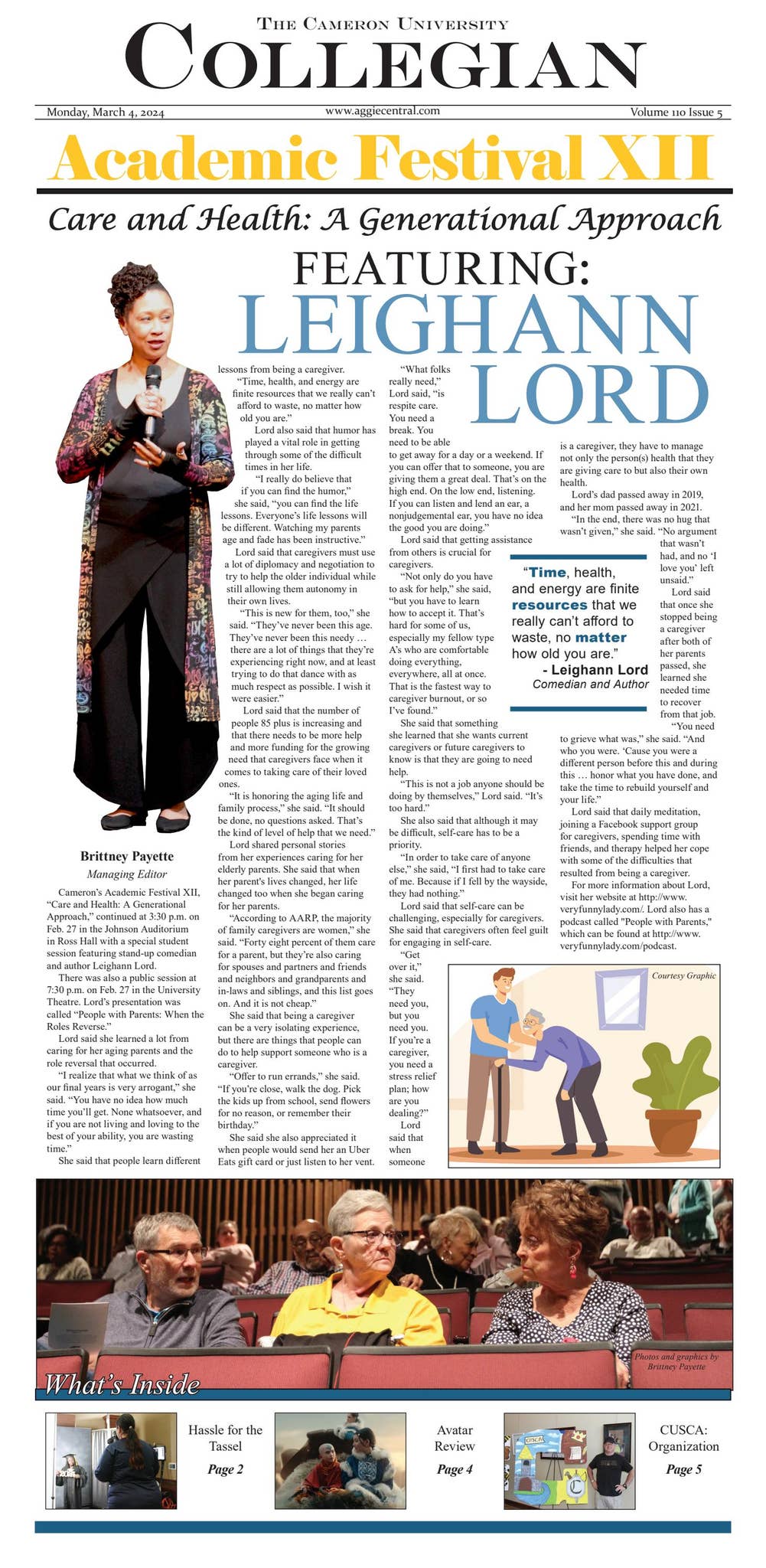 Cameron Collegian Spring 2024 Issue #5 by Cameron University Collegian ...