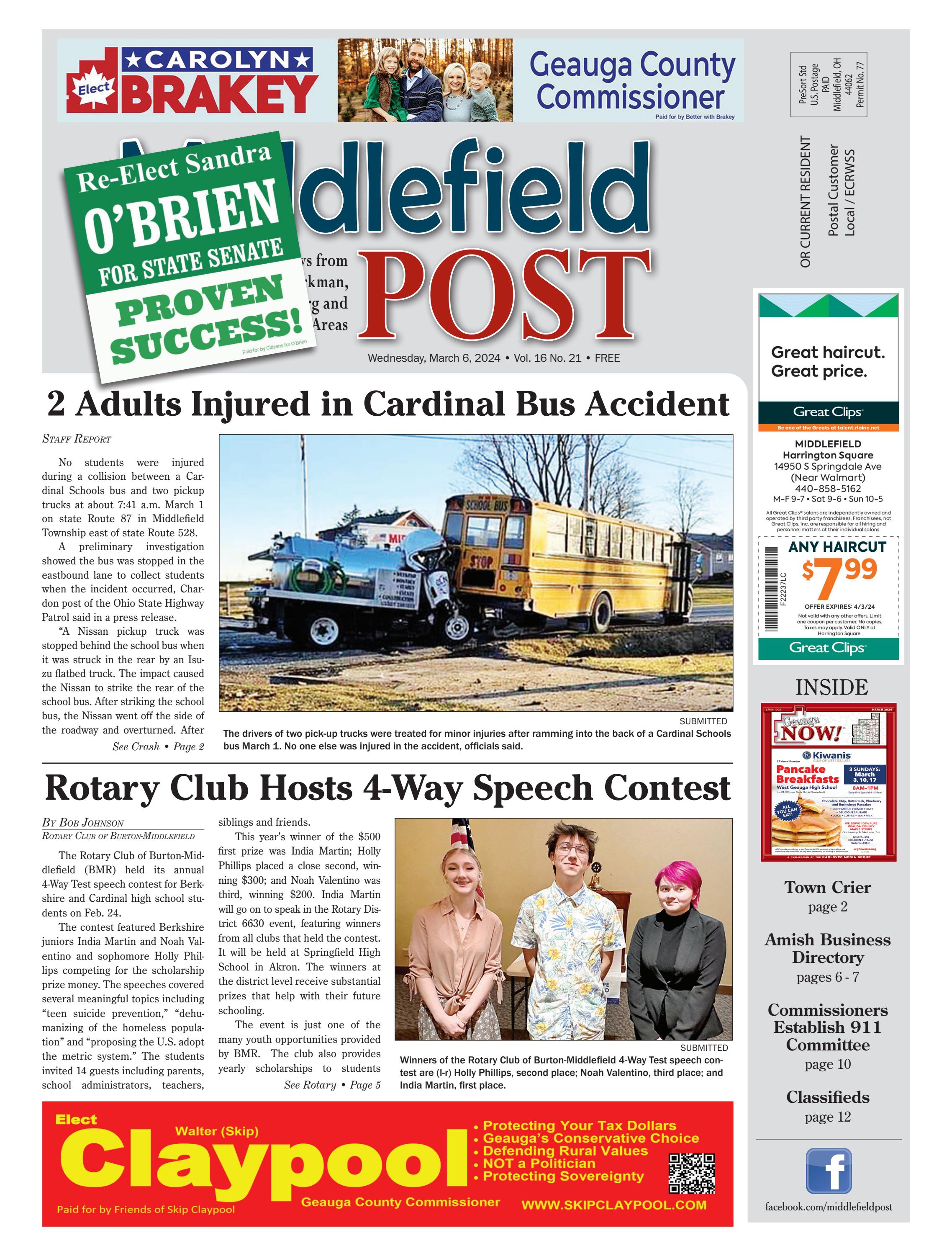 Middlefield Post 3-06-2024 by Geauga County Maple Leaf - Issuu