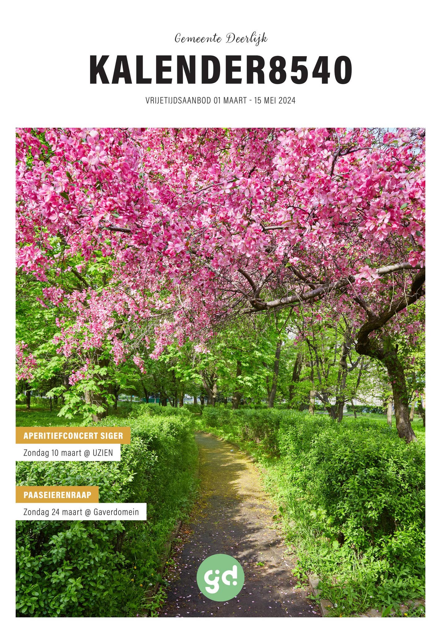 KALENDER8540 maart - april (2024) by gemeentedeerlijk - Issuu