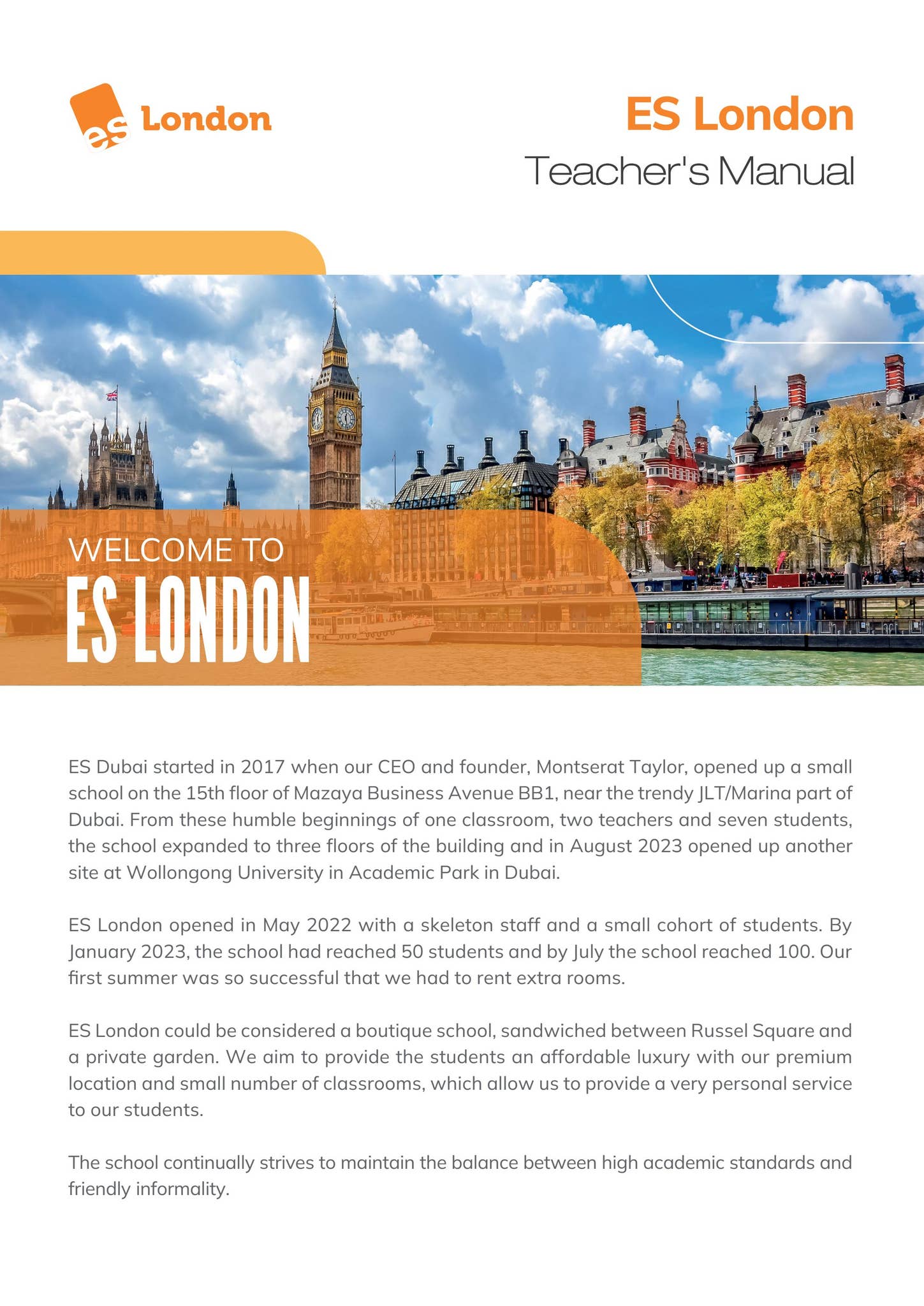 ES London - Teachers Manual 2024 by Ryan Hannan - Issuu