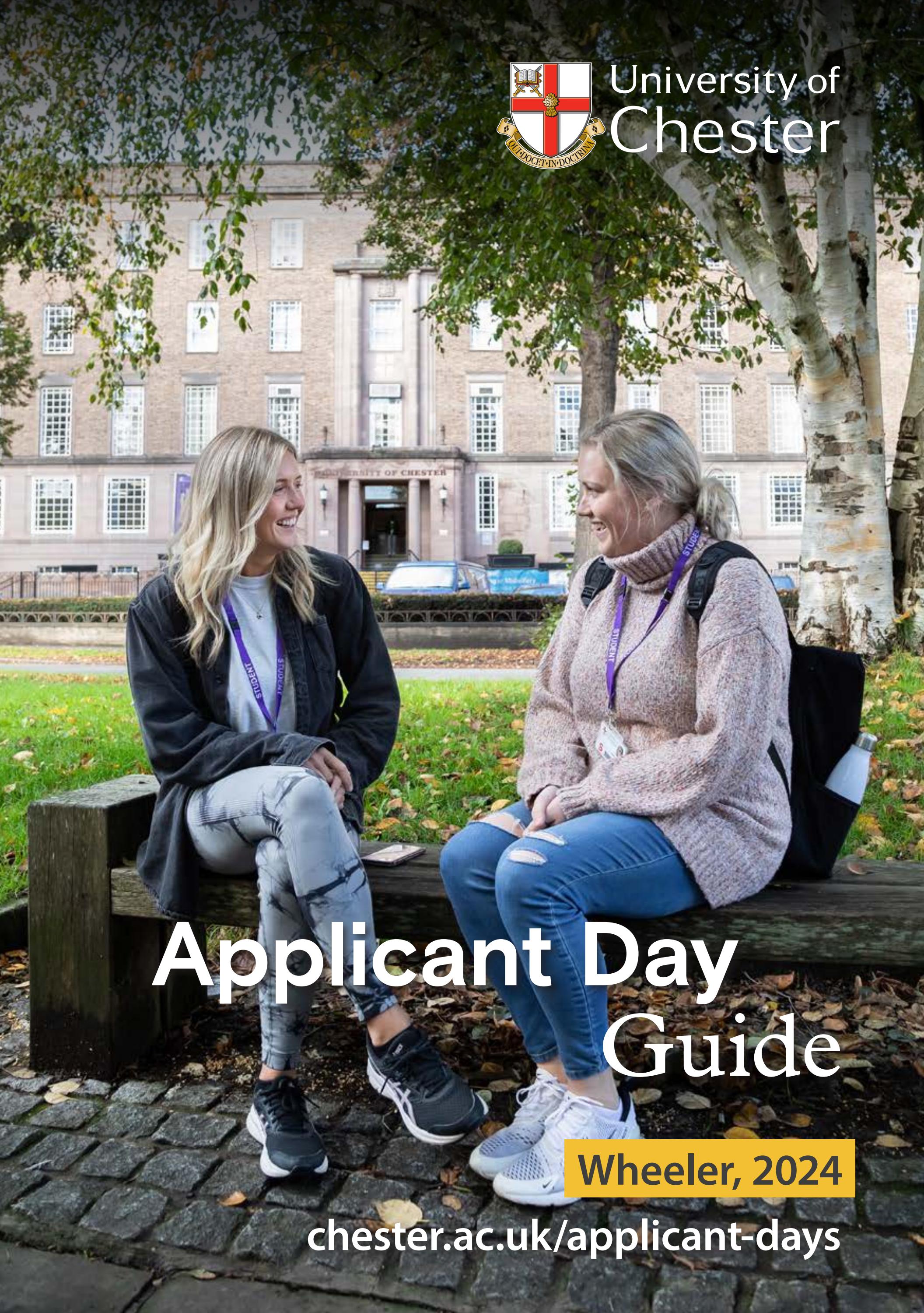 UoC Wheeler Visit Day Guide by University of Chester - Issuu