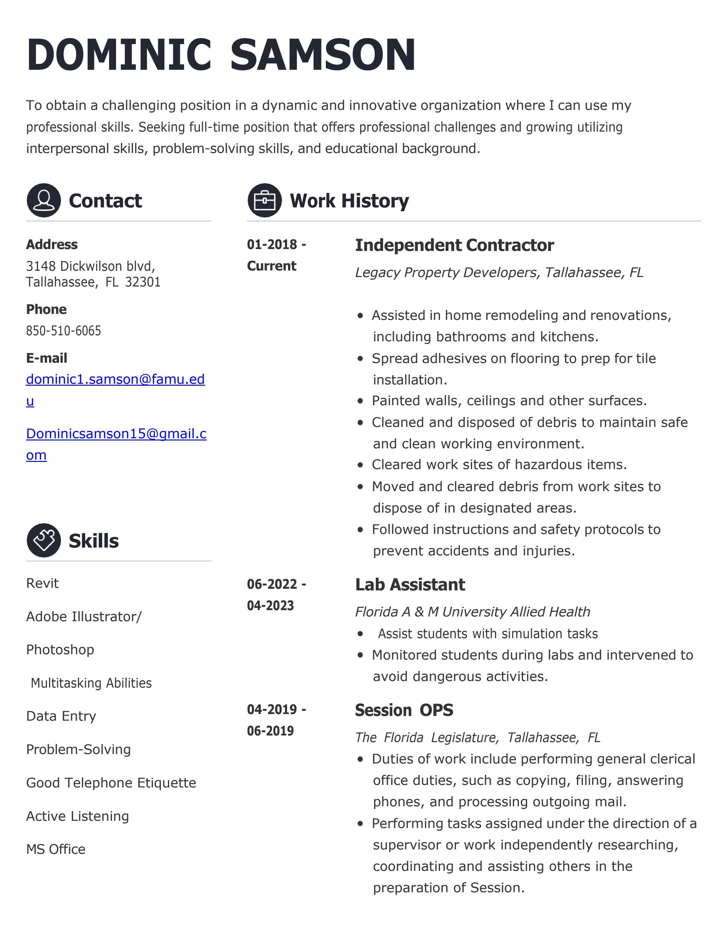 Dominic Samson Resume by dominicsamson - Issuu