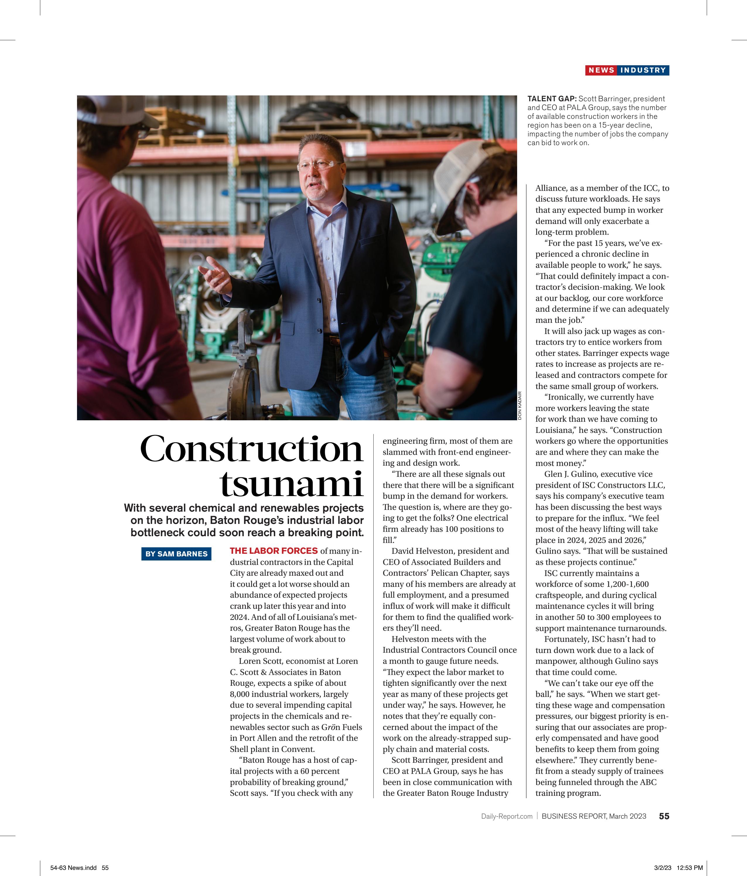 Construction Tsumani - Sam Barnes by Baton Rouge Business Report - Issuu