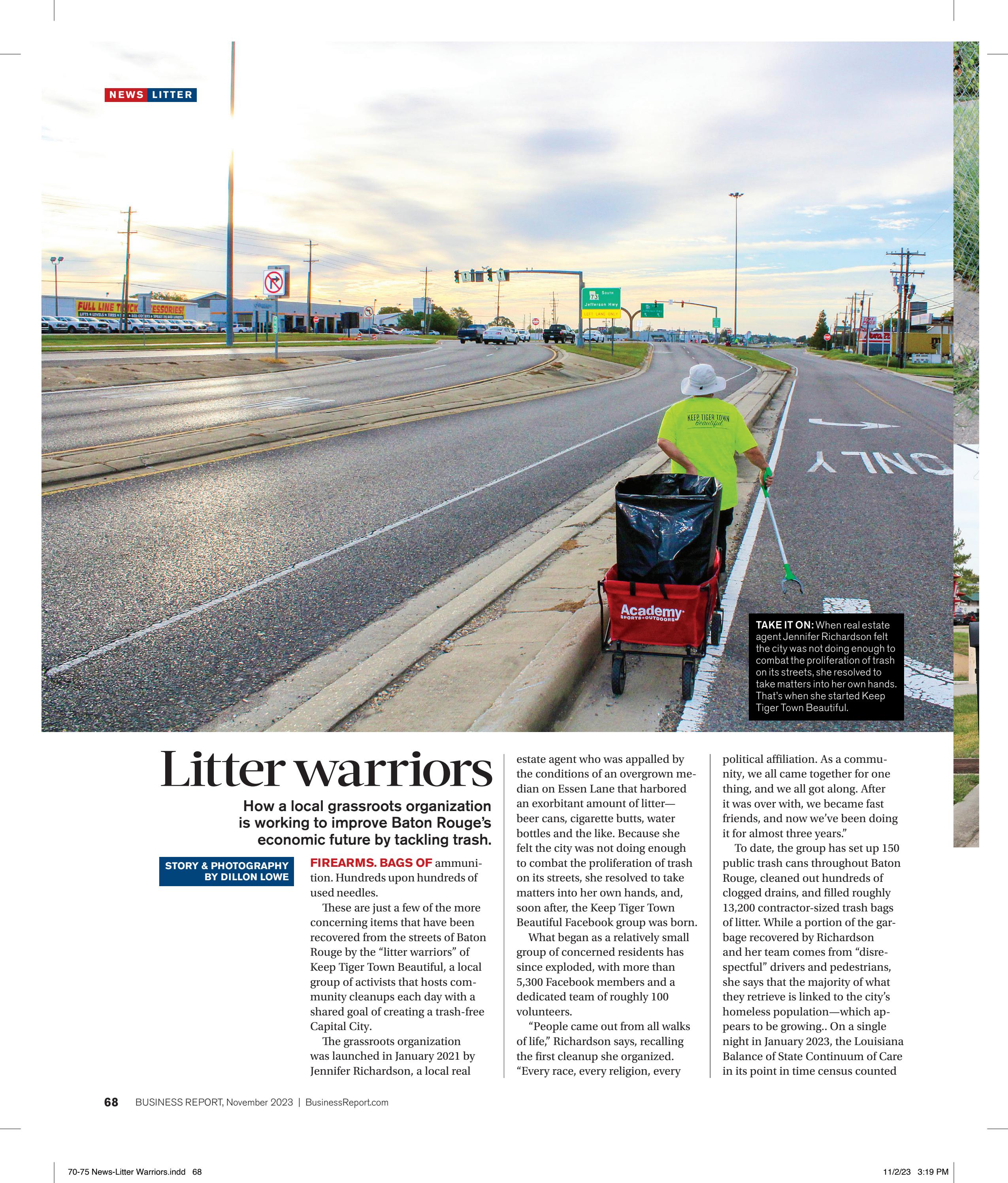 Litter Warriors - Dillon Lowe by Baton Rouge Business Report - Issuu