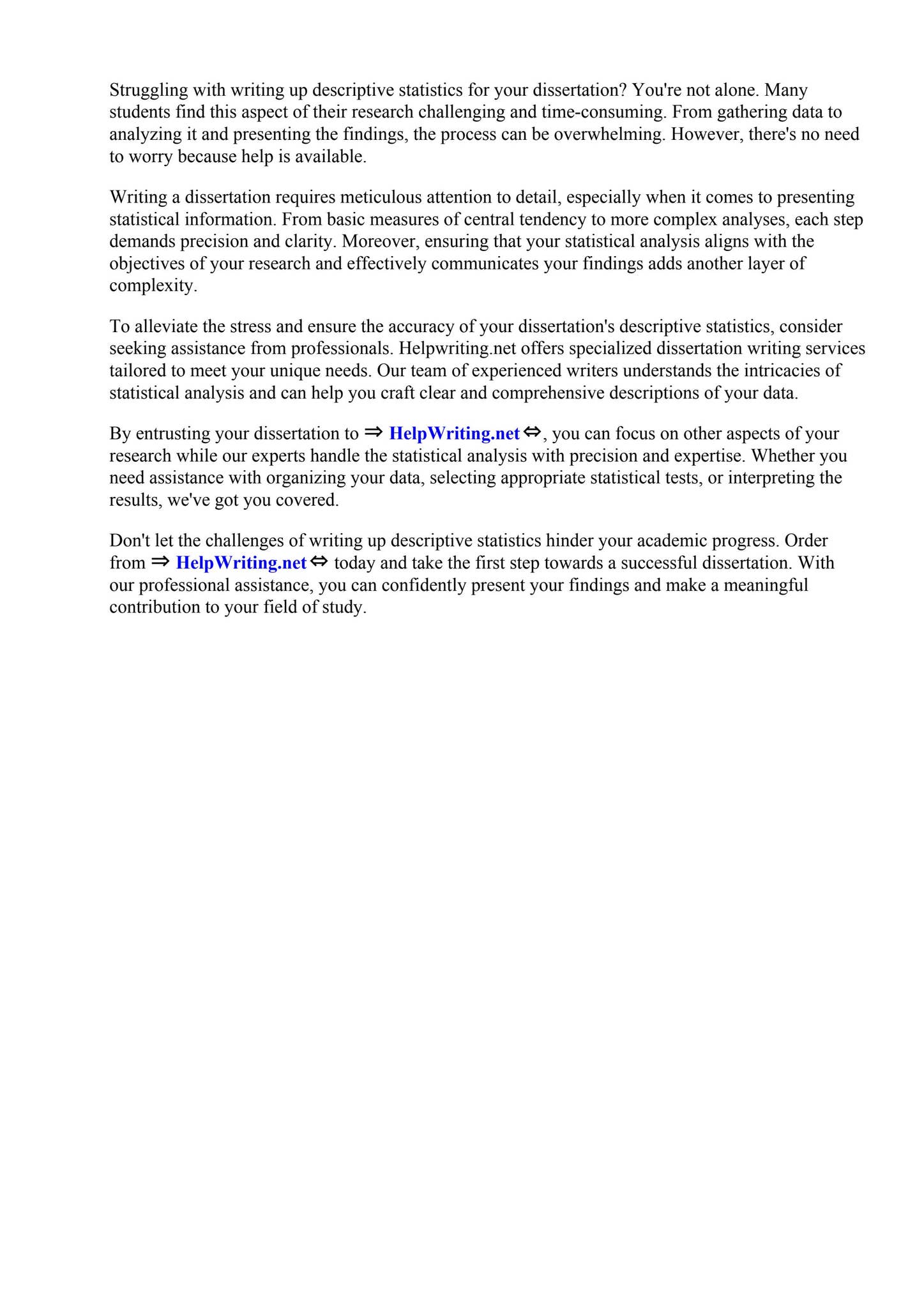 How To Write Up Descriptive Statistics For Dissertation by Tara Scott ...