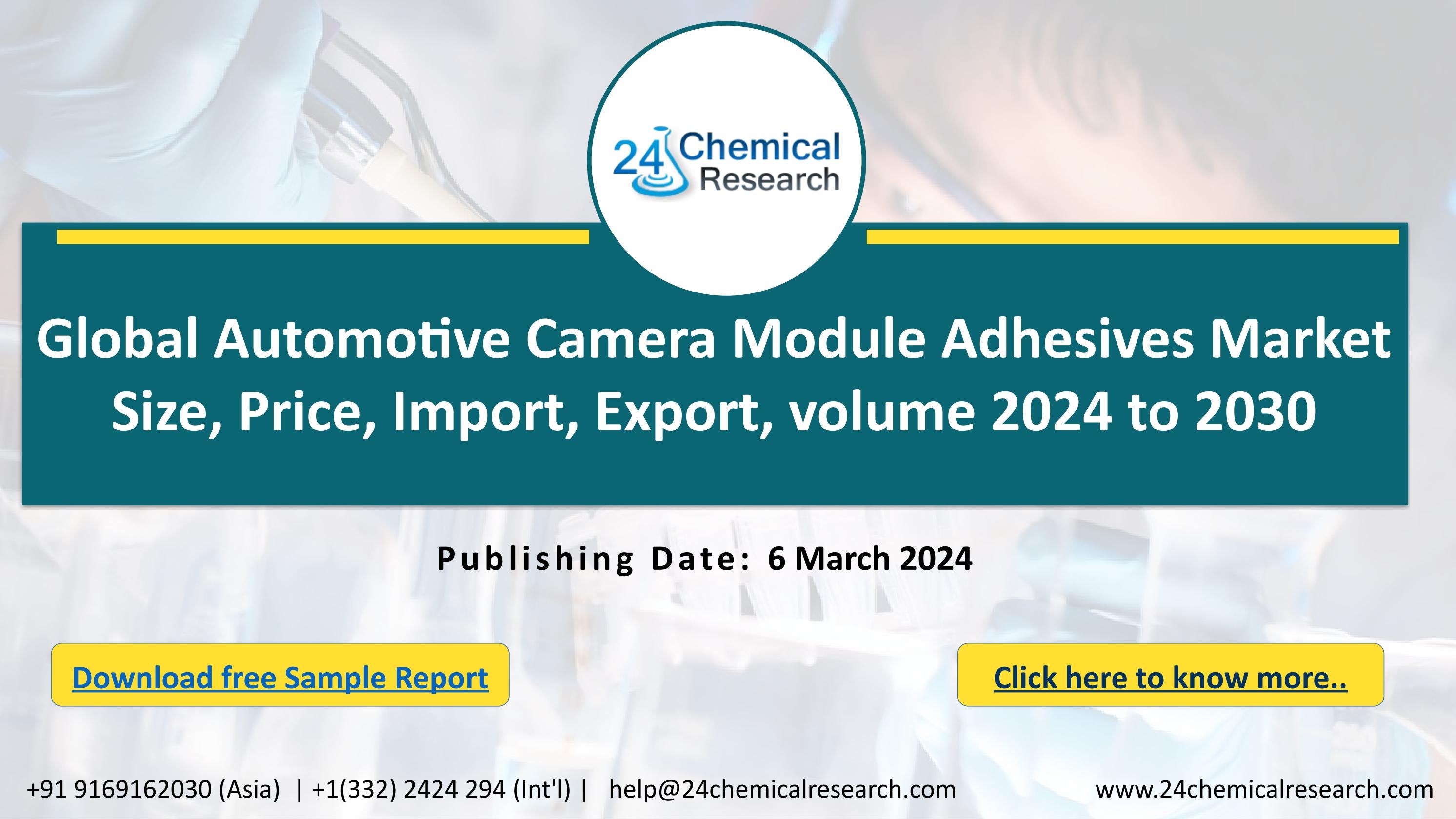 Global Automotive Camera Module Adhesives Market Size, Price, Import ...