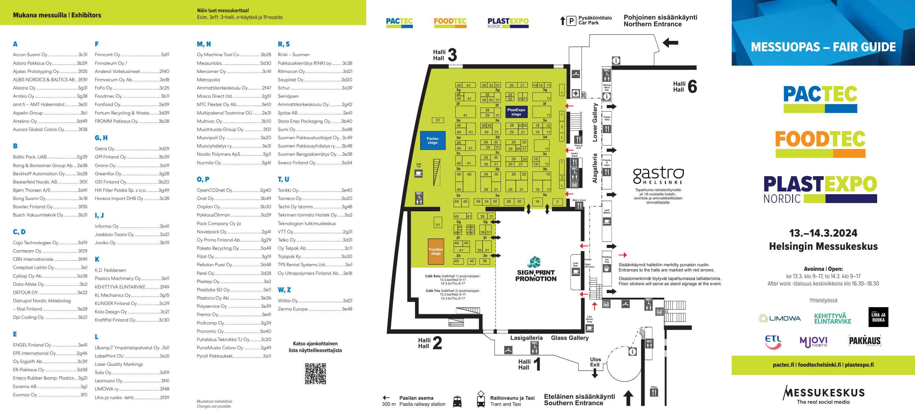 PacTec FoodTec PlastExpo Nordic 24 messuinf by Messukeskus - Issuu