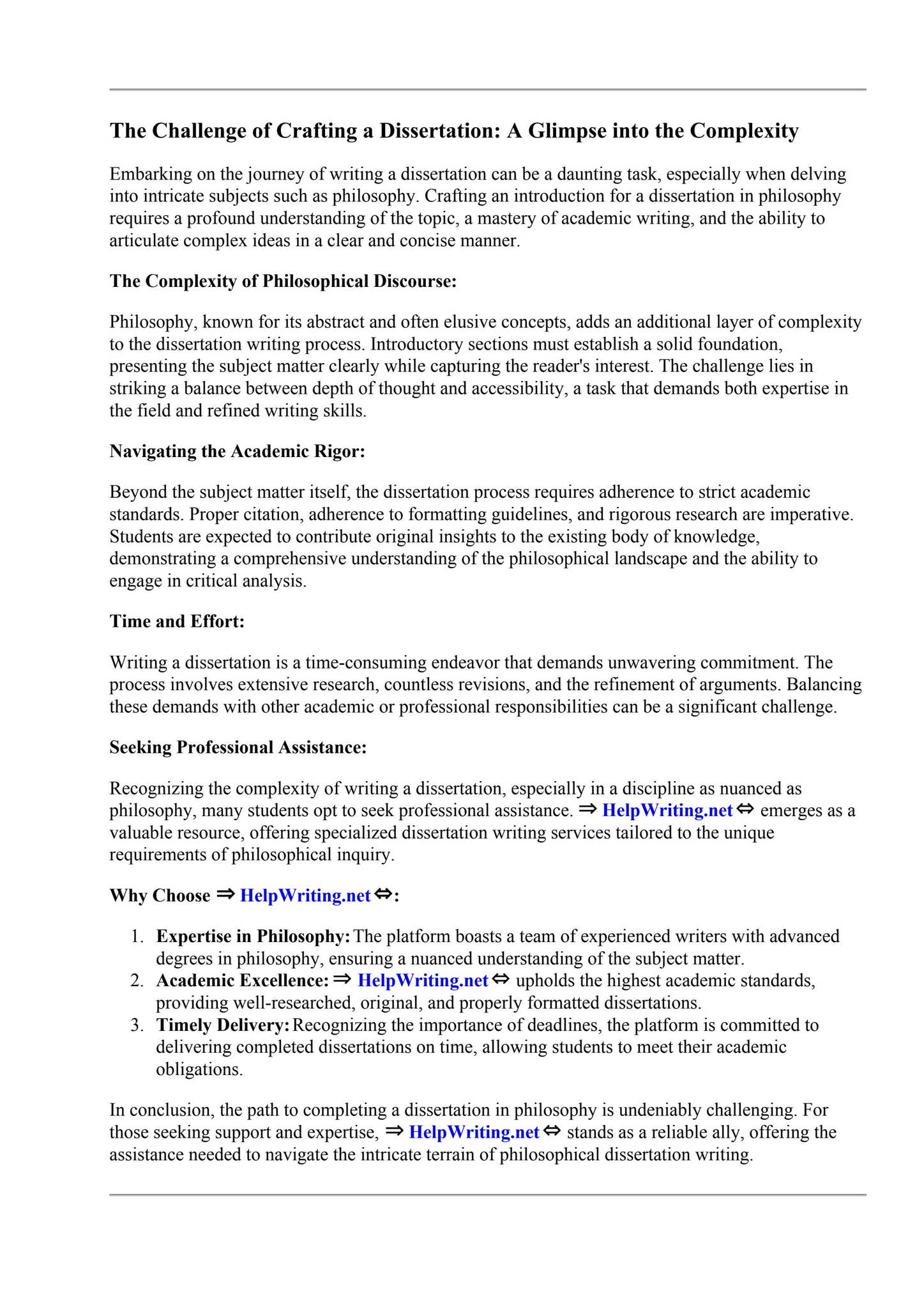 Intro Dissertation Philo Exemple by Stephanie Frazier - Issuu