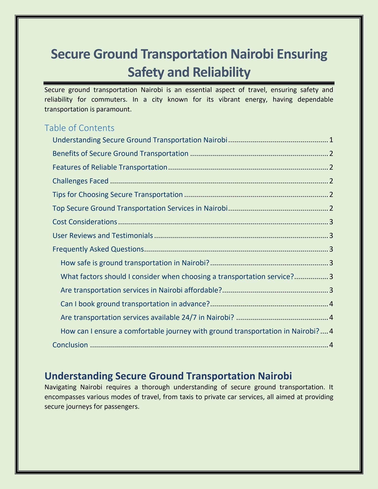 Secure Ground Transportation Nairobi Ensuring Safety and Reliability by ...