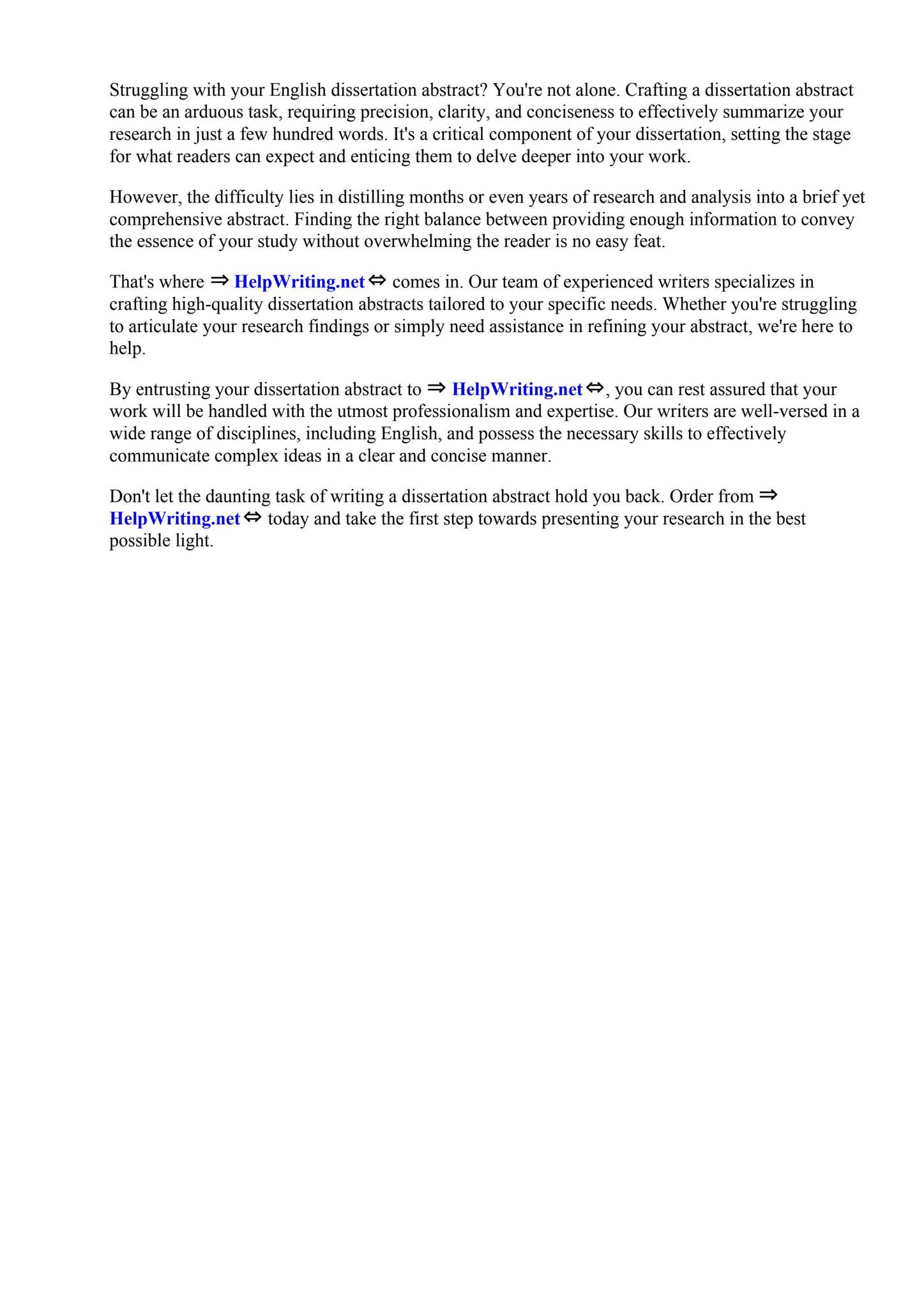 English Dissertation Abstract Sample by Karen Parker - Issuu