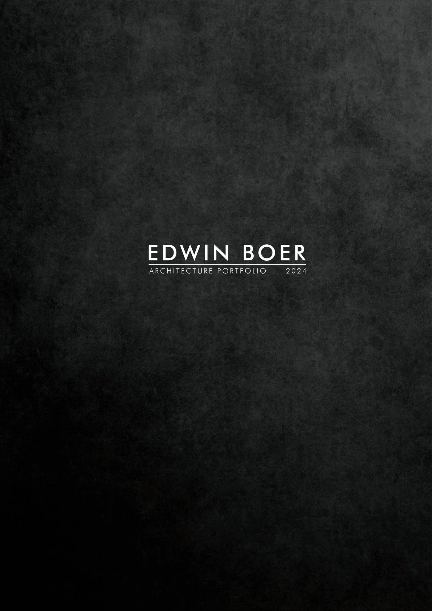 ARCHITECTURE PORTFOLIO | EDWIN BOER | 2024 by Edwin Boer - Issuu