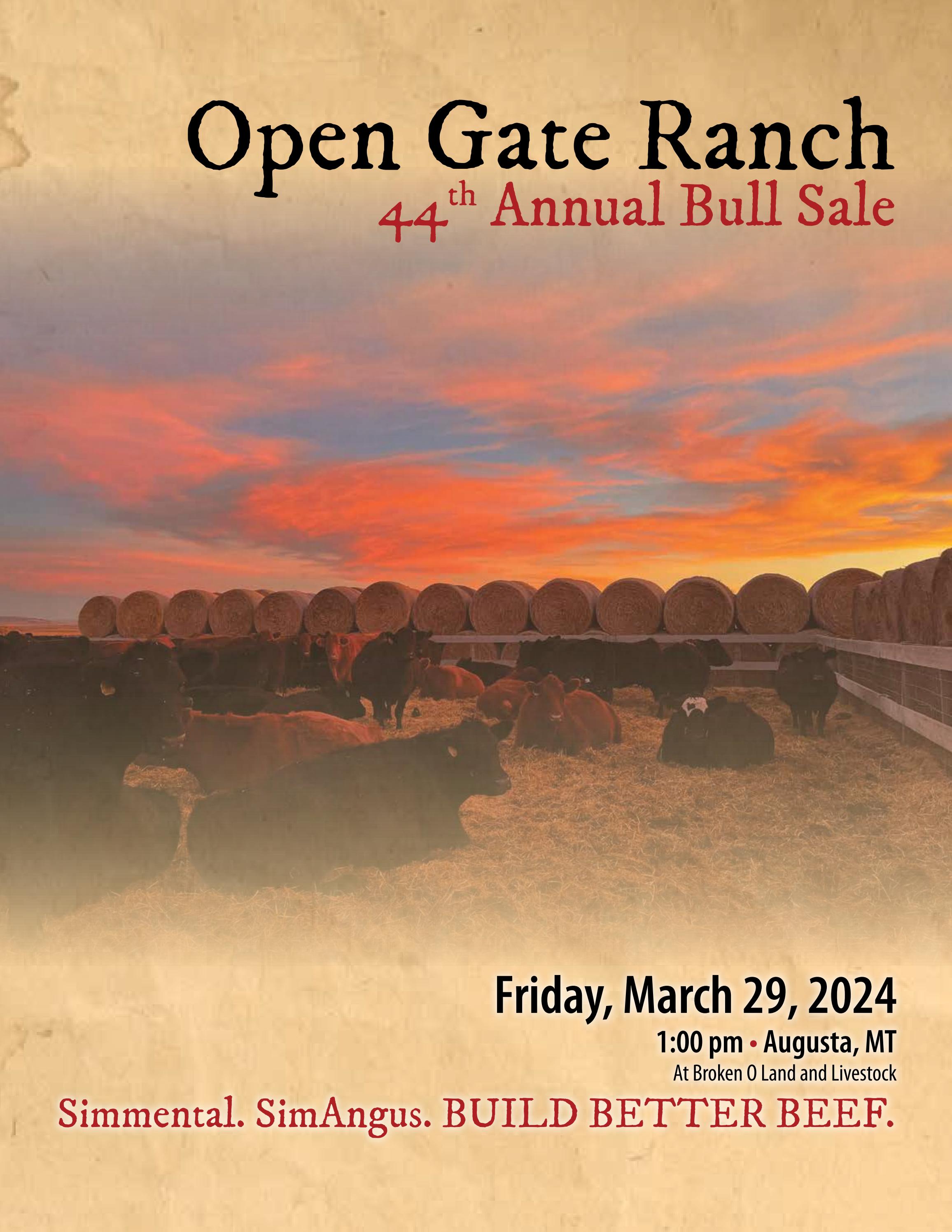 2024 Open Gate Ranch Bull Sale by Julie Murnin - Issuu