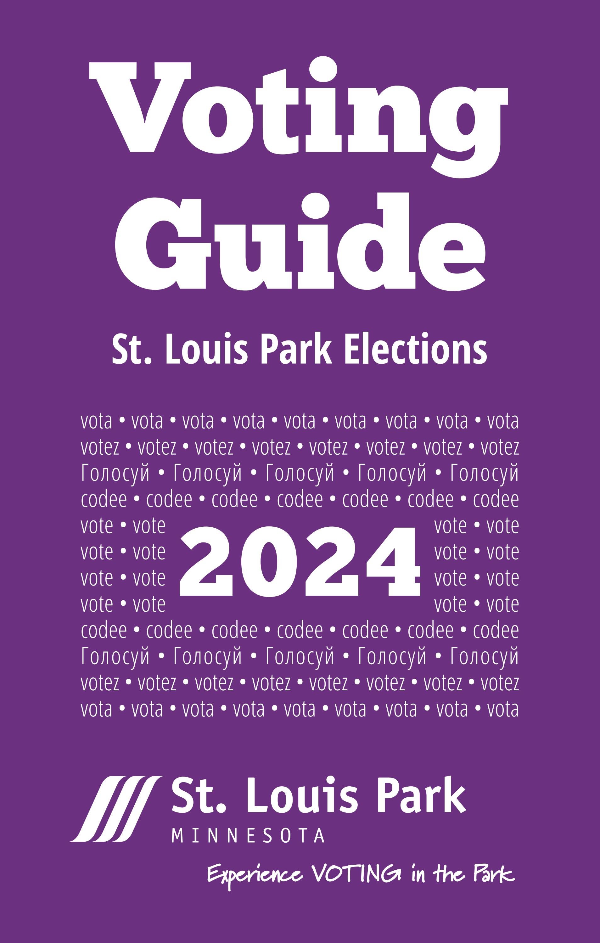 Pocket voting guide: 2024 by City of St. Louis Park - Issuu