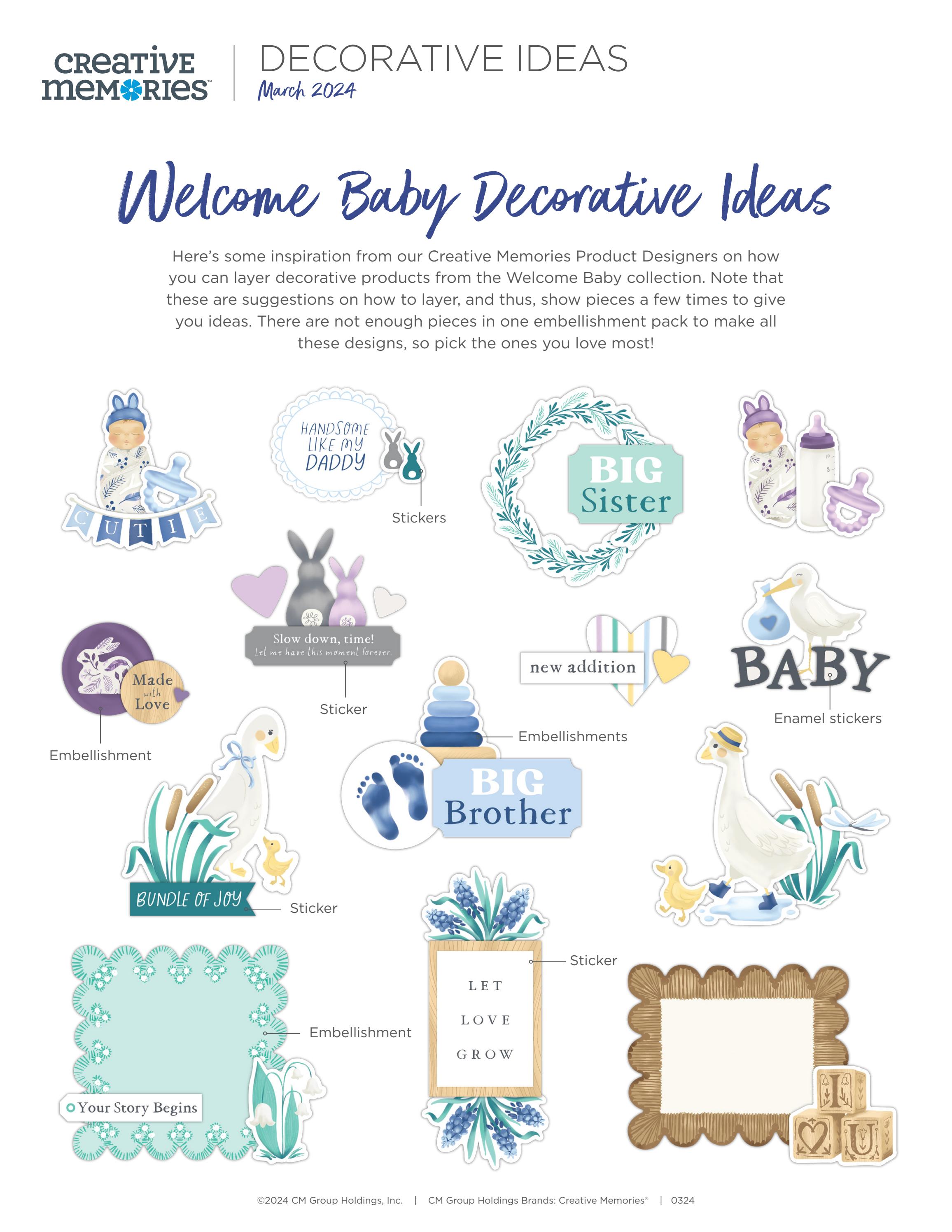 Welcome Baby Decorative Ideas Flyer by Creative Memories - Issuu