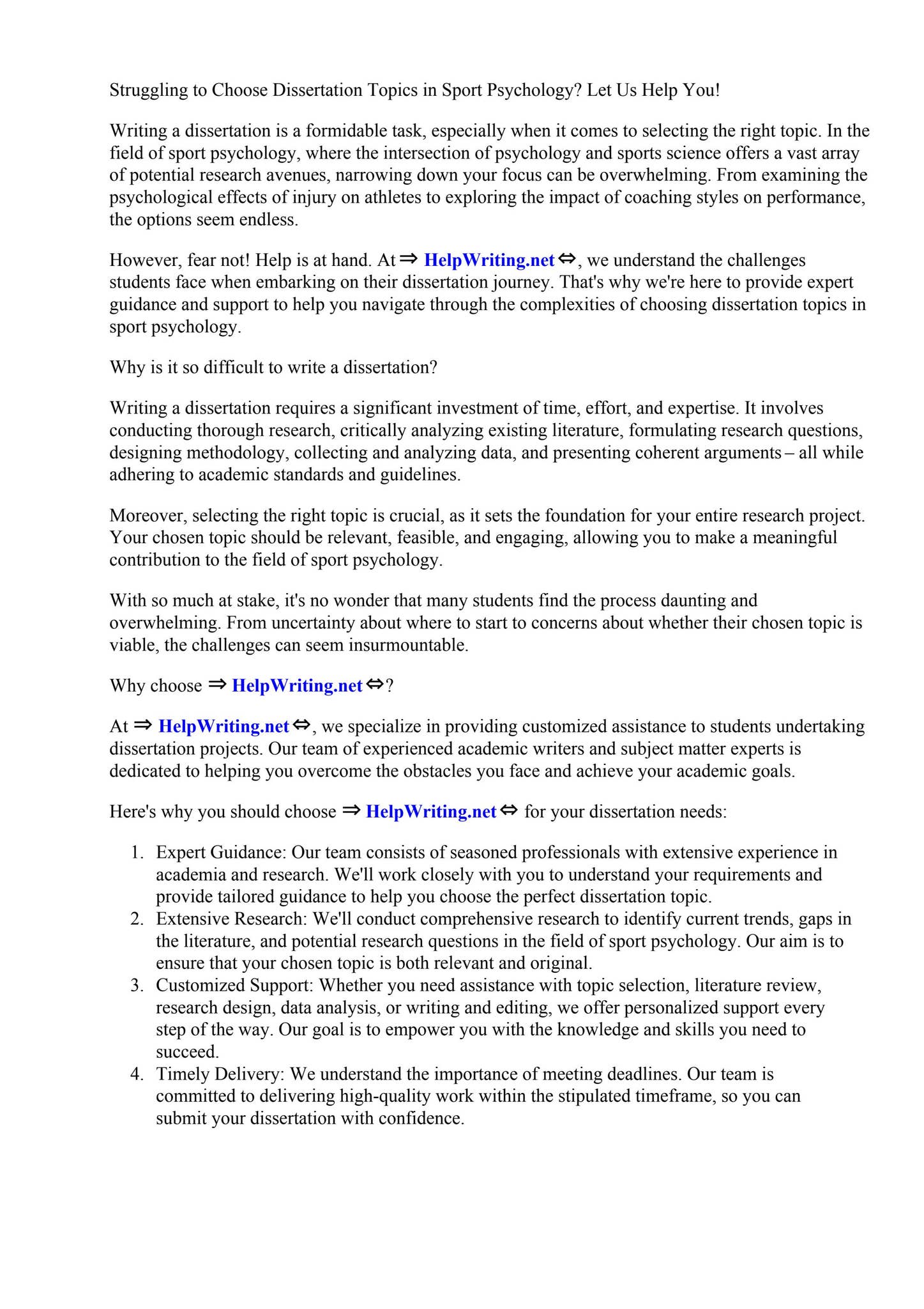 Dissertation Topics In Sport Psychology by Stephanie Johnson - Issuu