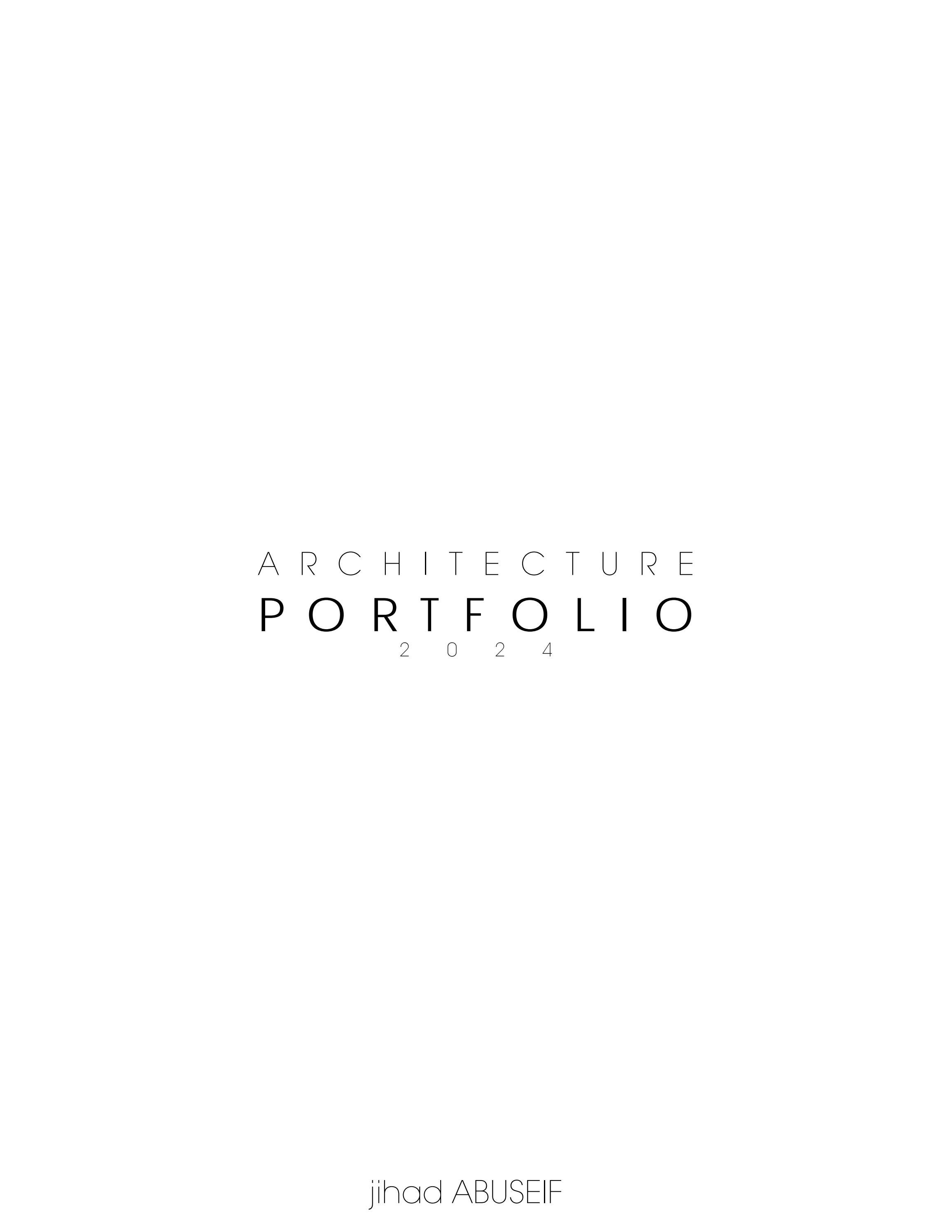 ARCHTECTURE PORTFOLIO by jihad.ah - Issuu
